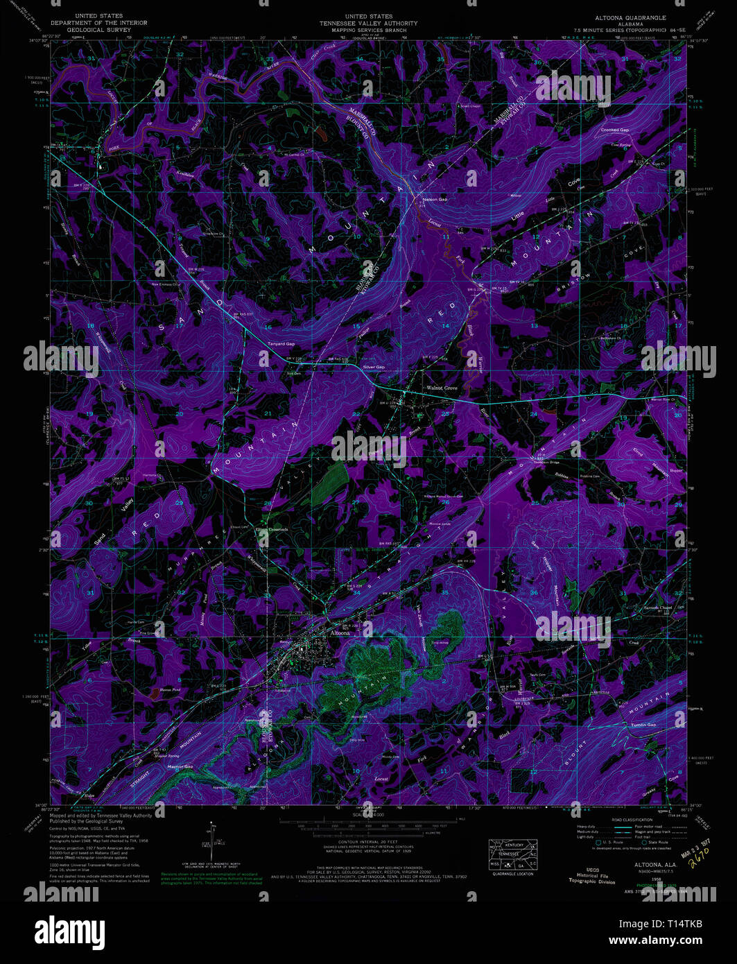 Map of altoona hi-res stock photography and images - Alamy
