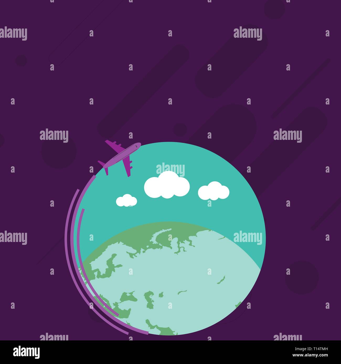 Round the world trip poster hi-res stock photography and images - Alamy