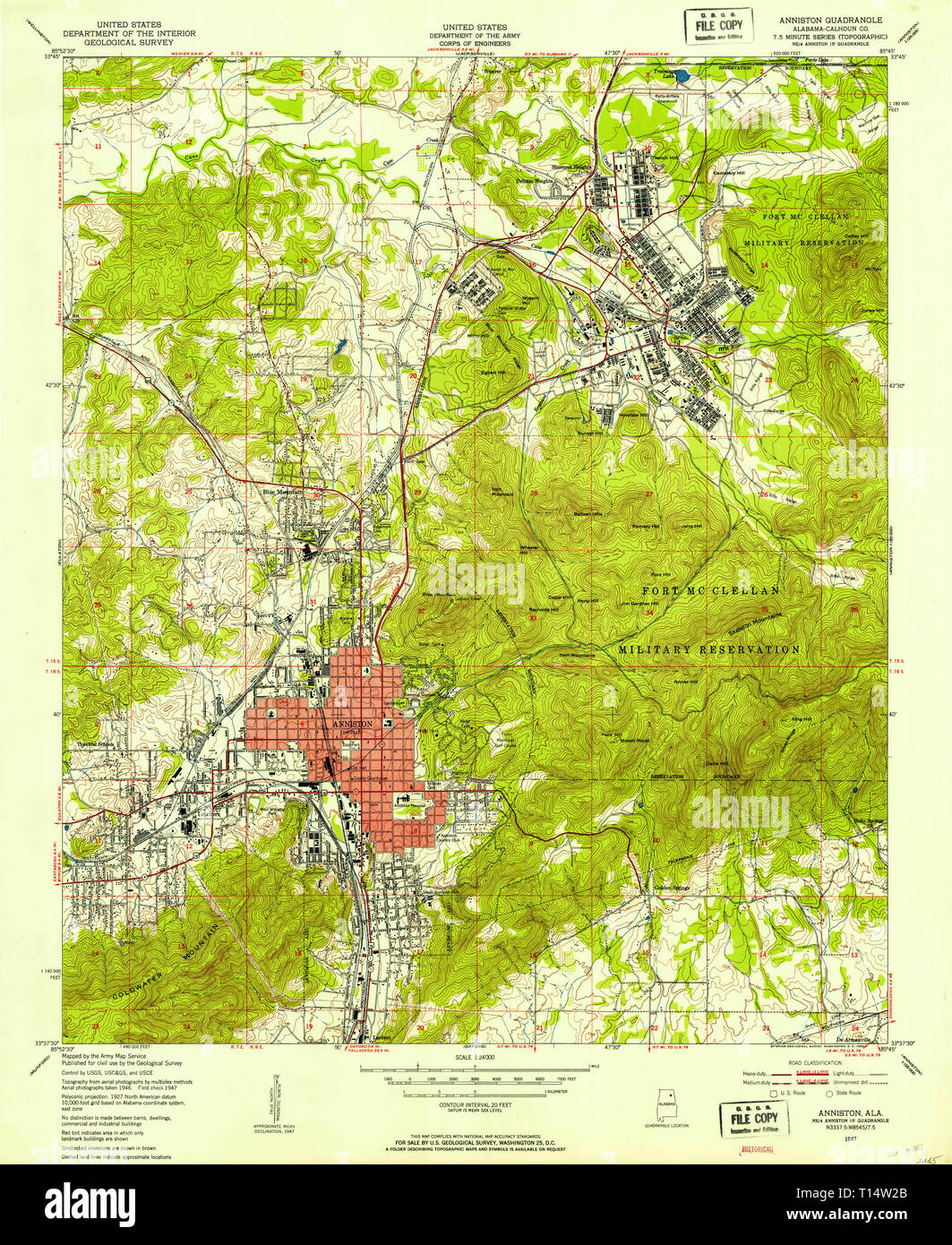 Anniston alabama map hi-res stock photography and images - Alamy