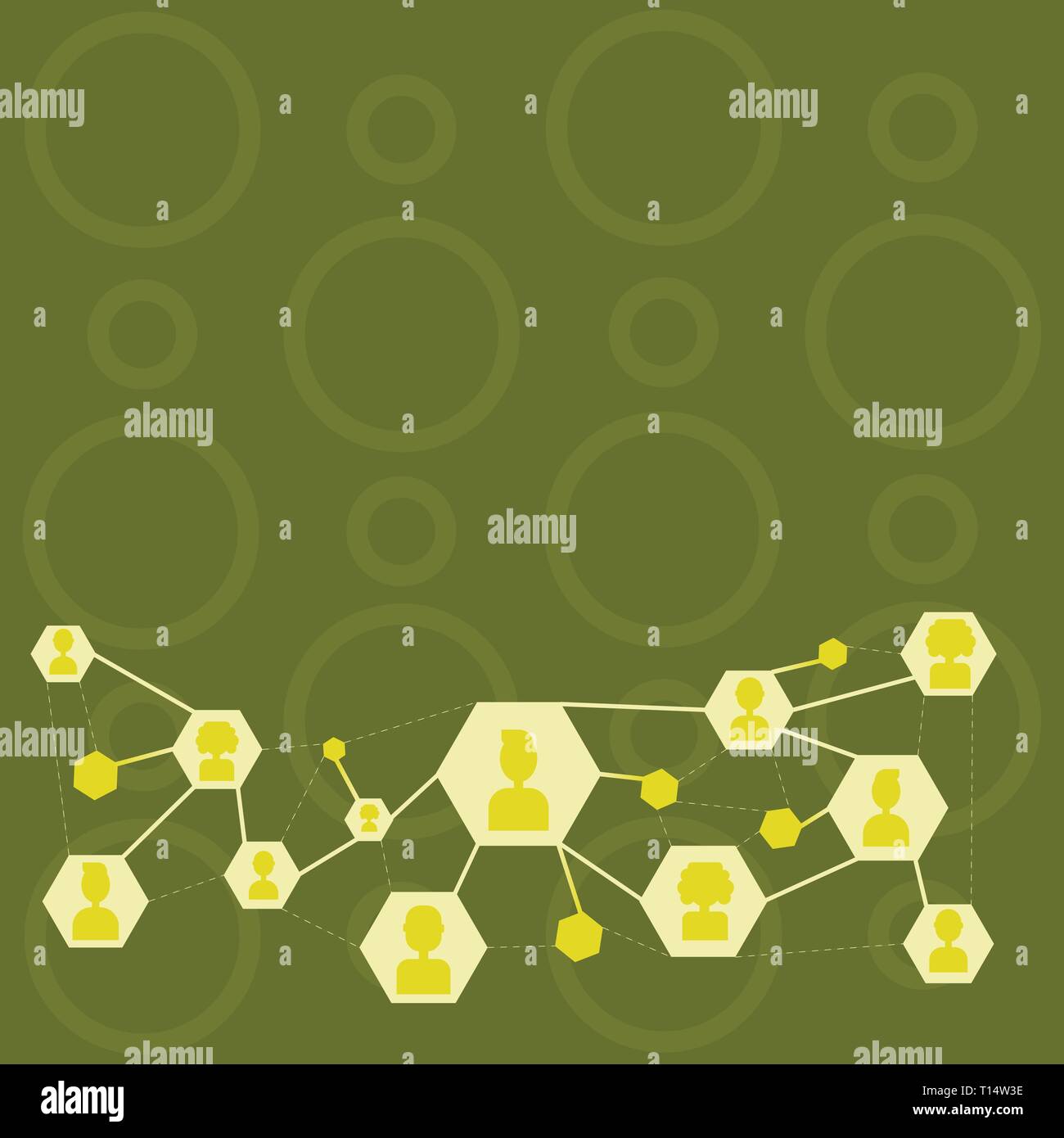 Head with connecting lines Stock Vector Images - Alamy