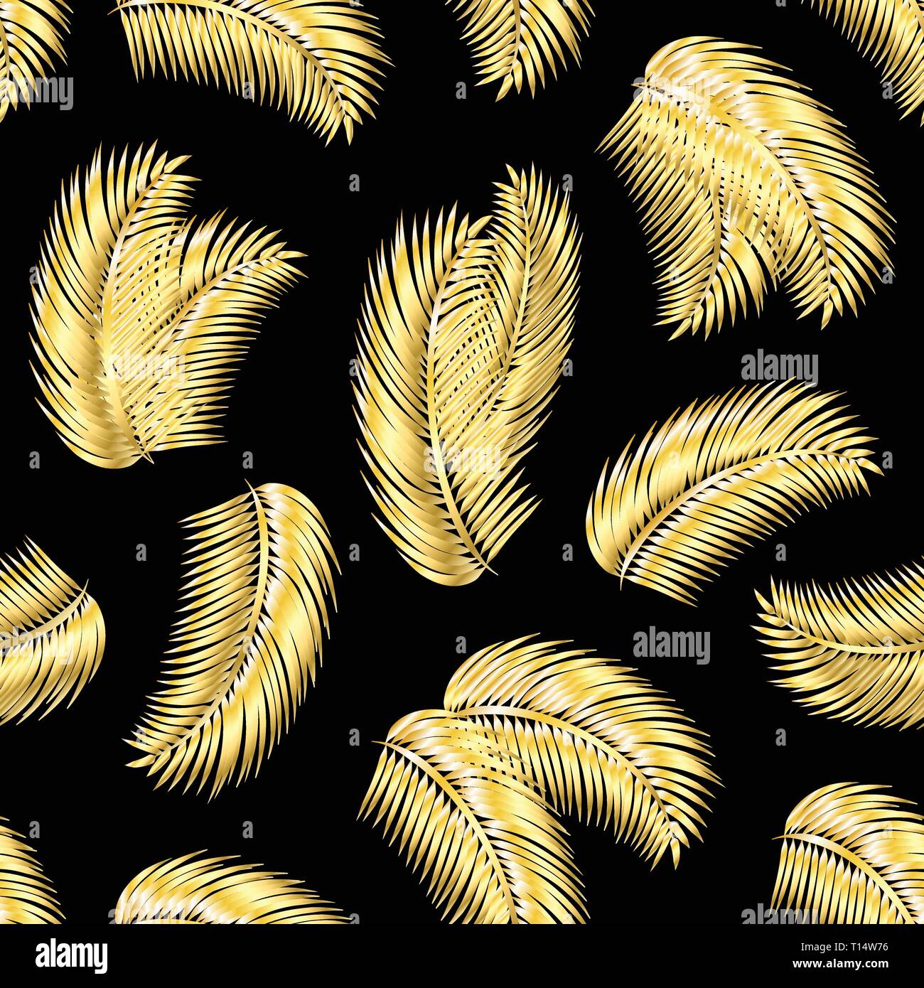 Seamless palm leaf pattern hi-res stock photography and images - Alamy