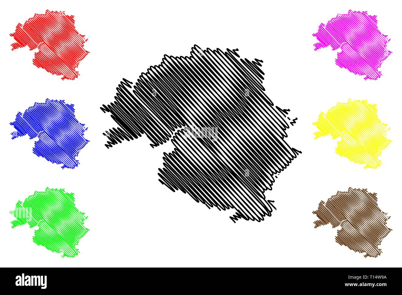 Kinross map hi-res stock photography and images - Alamy