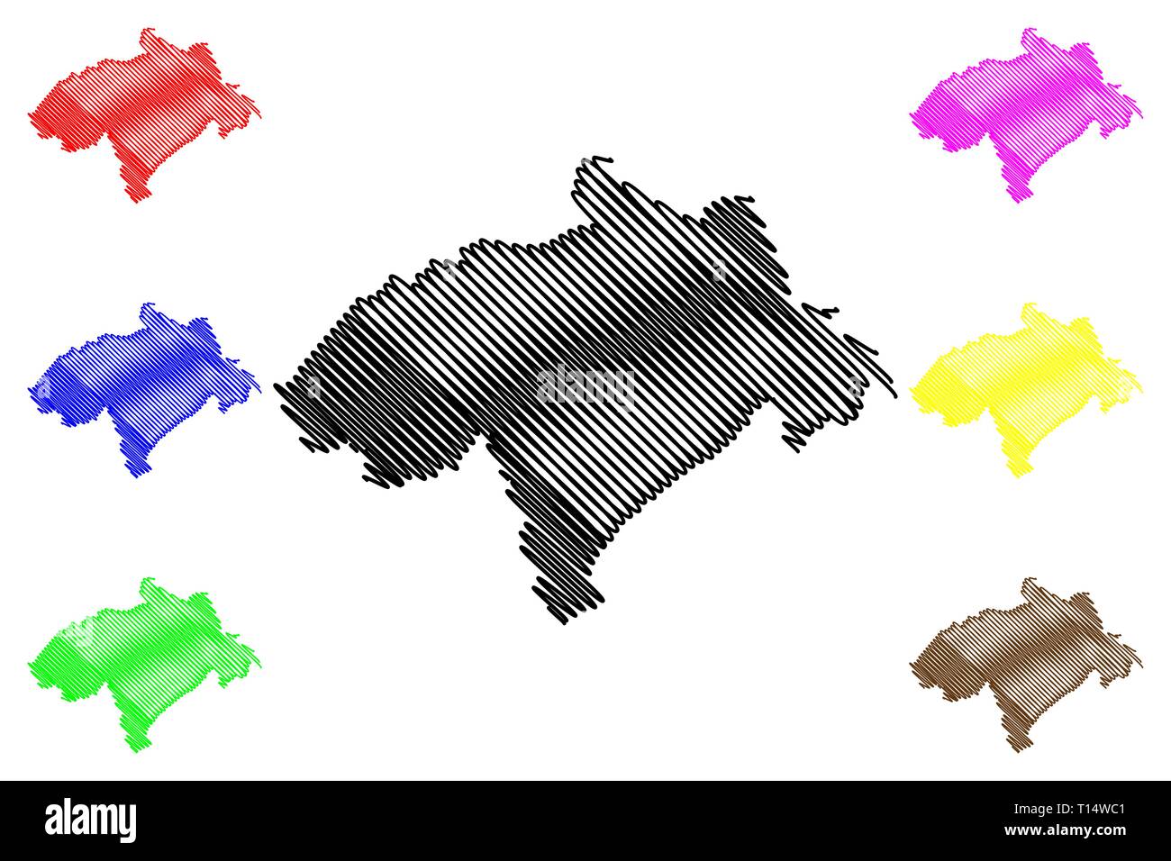 Map of midlothian hi-res stock photography and images - Alamy