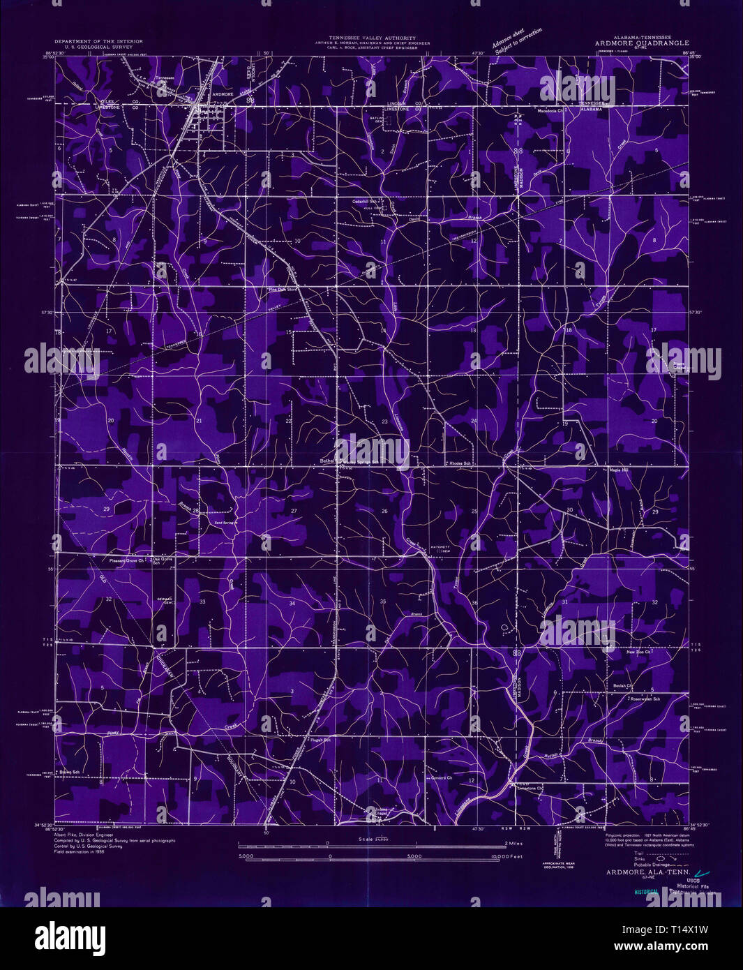 Ardmore map hi-res stock photography and images - Alamy