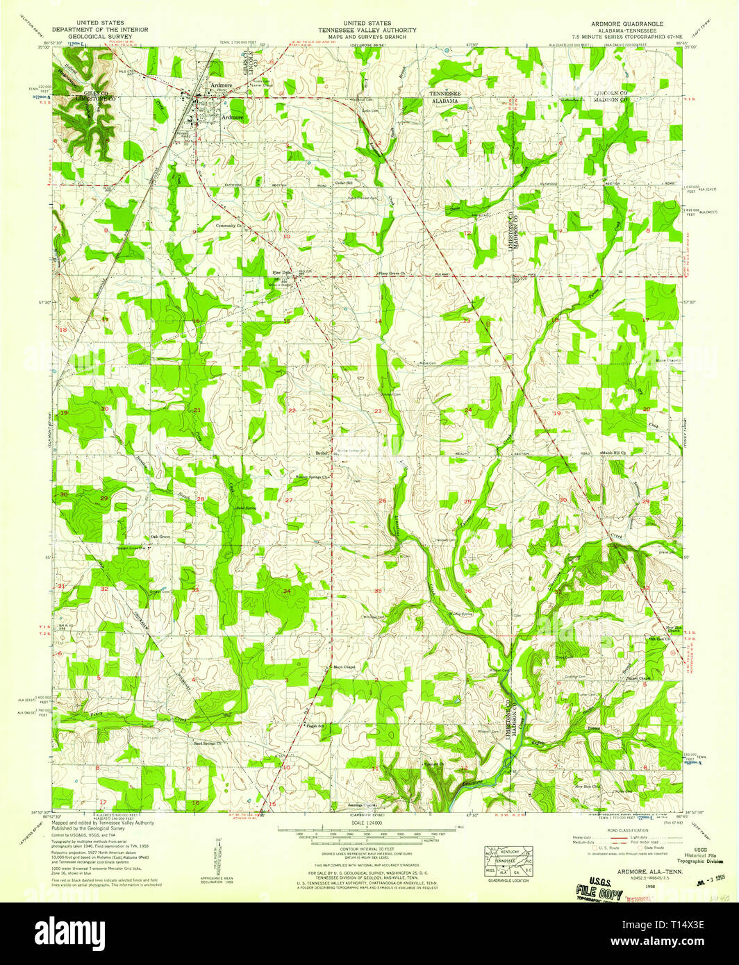 Map of ardmore hi-res stock photography and images - Alamy
