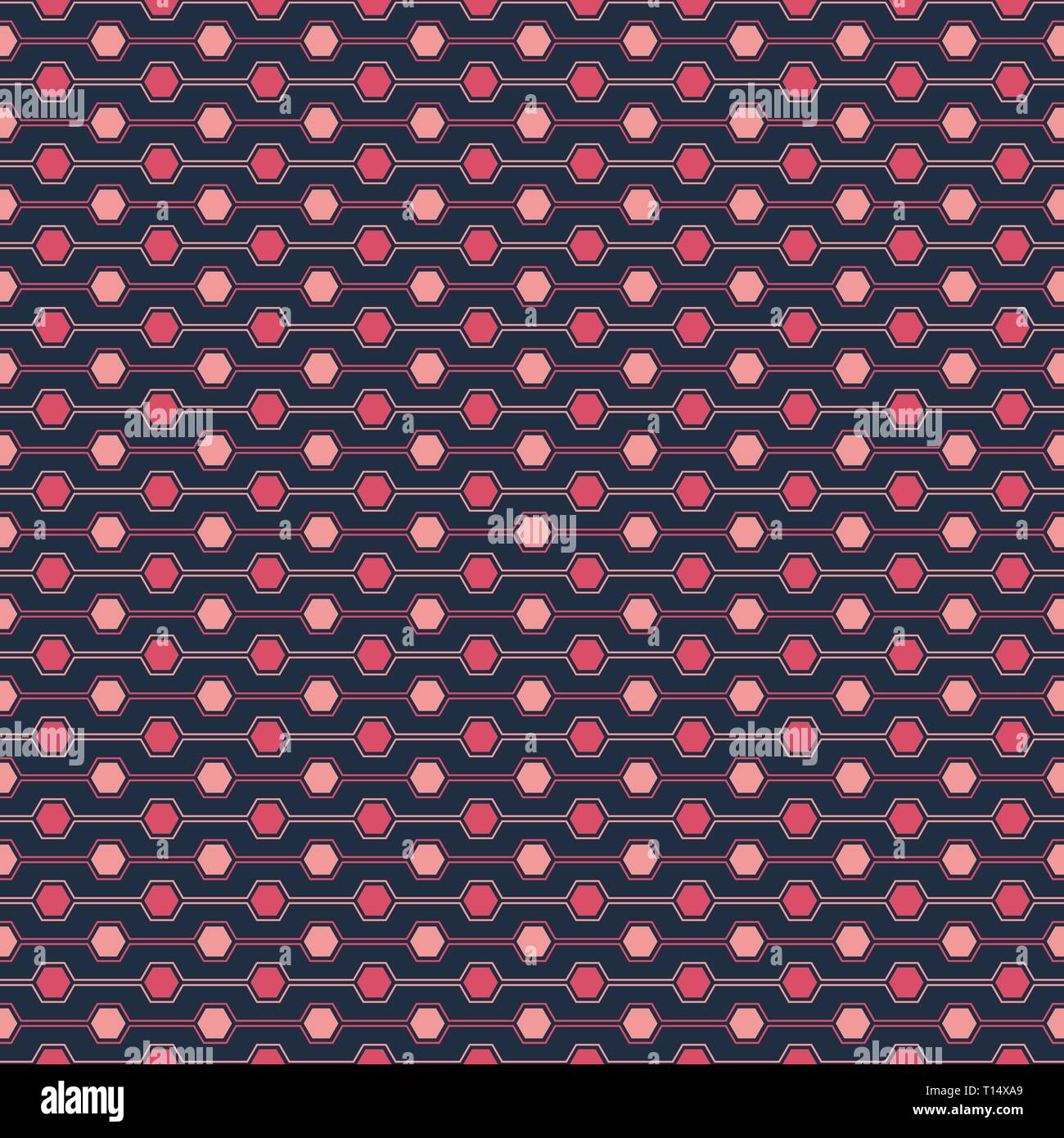 Seamless Pattern of Hexagon, Vector Seamless Geometry Pattern for ...