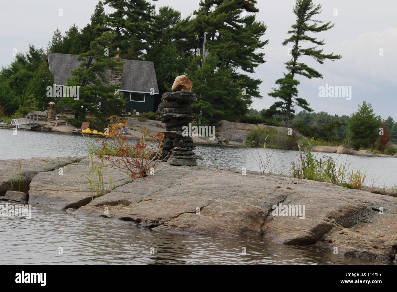 Inuit stone man inukshuk stone hi-res stock photography and images - Alamy