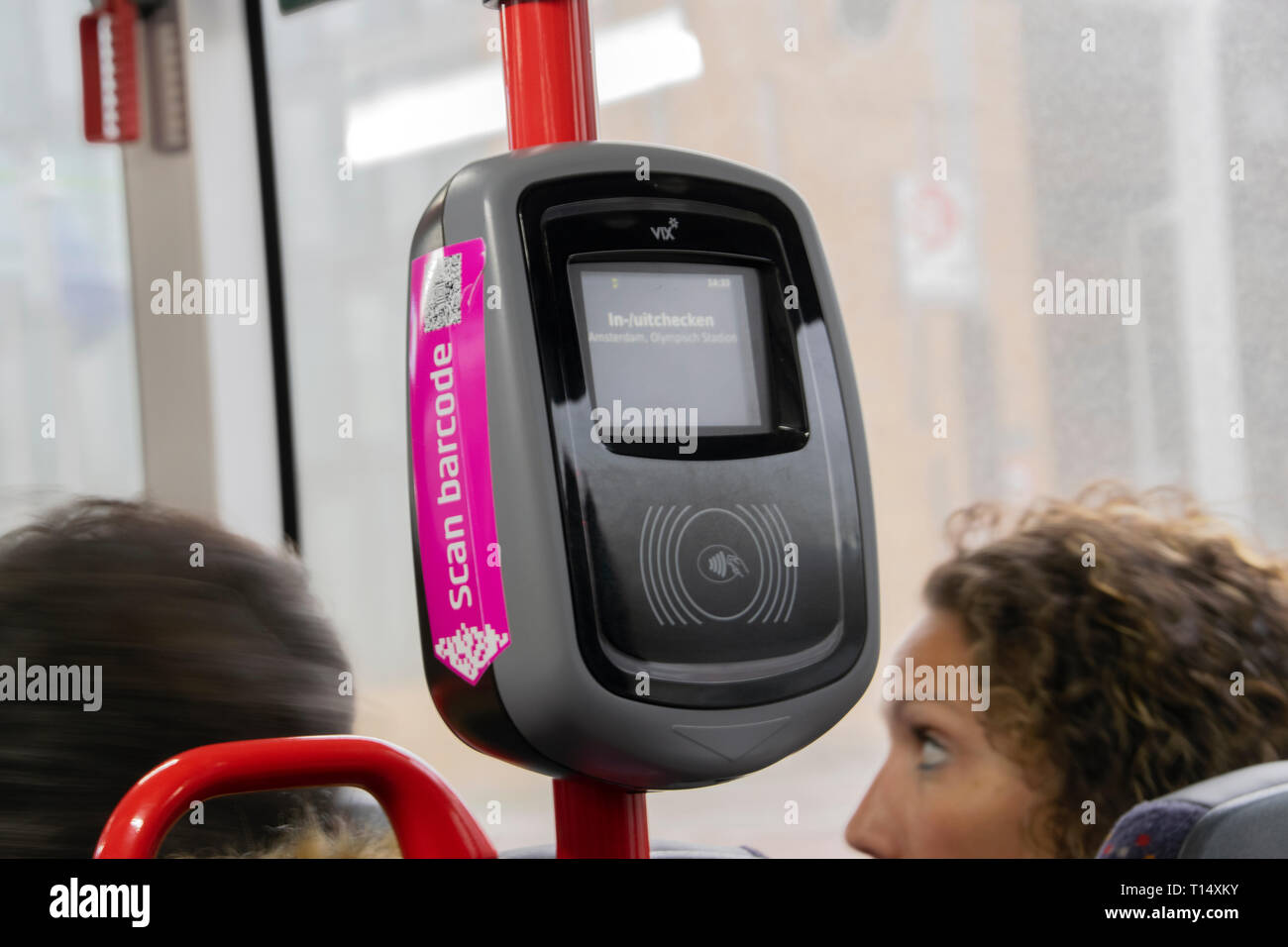 Check In Check Out At A Connexxion Bus At Schiphol The Netherlands 2018 ...
