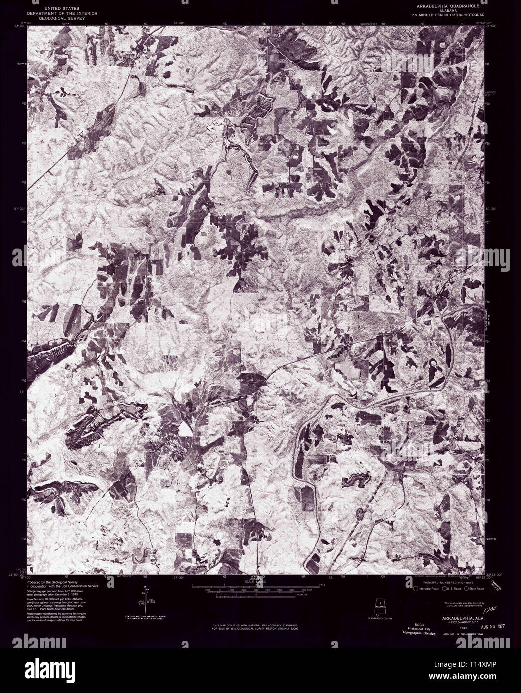 Map of arkadelphia hi-res stock photography and images - Alamy