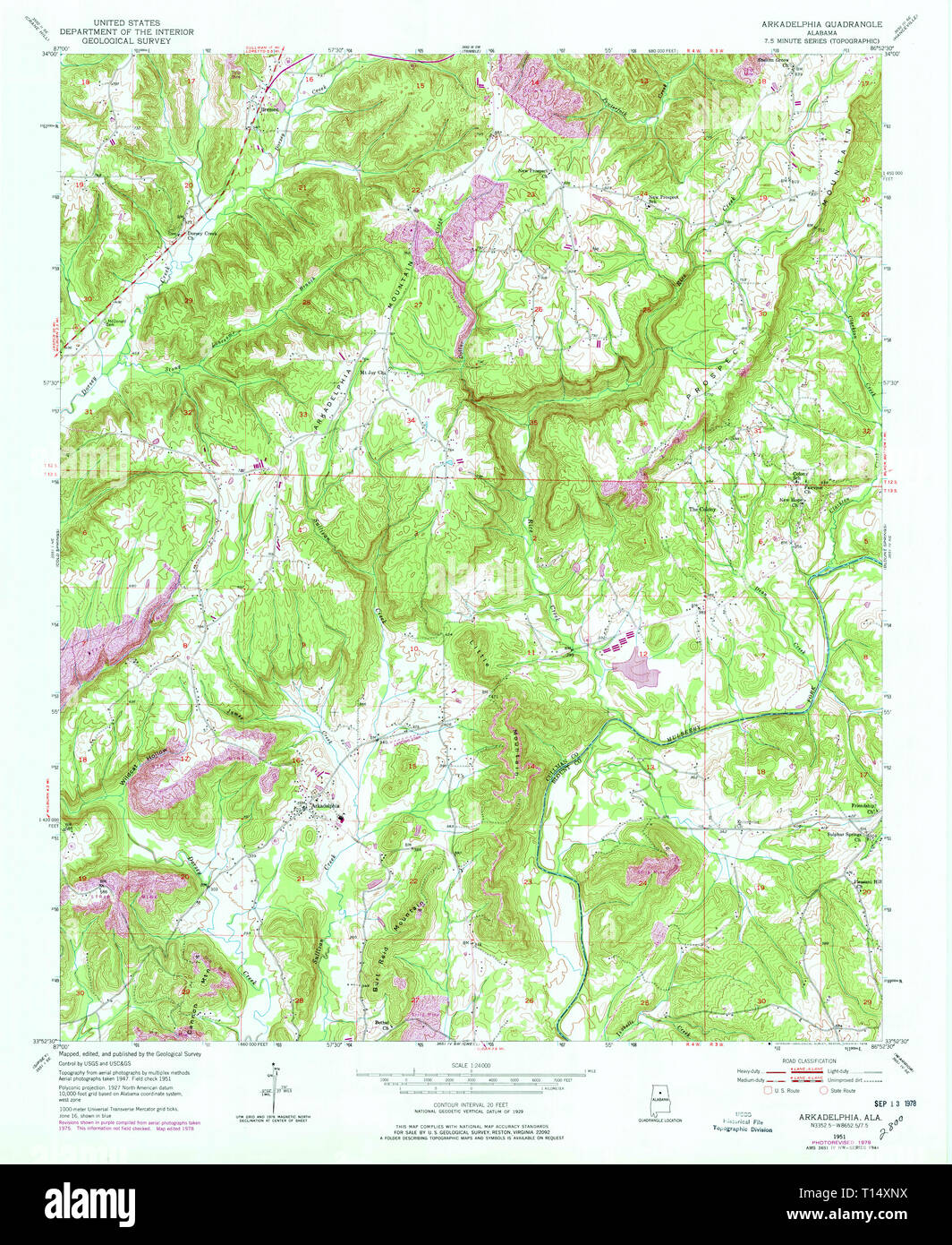 Map of arkadelphia hi-res stock photography and images - Alamy