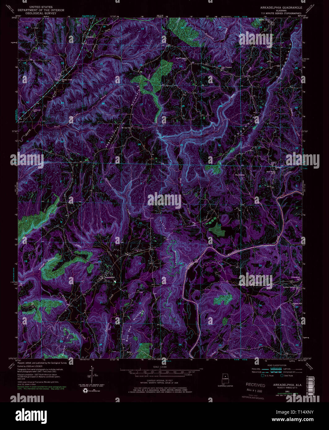 Map of arkadelphia hi-res stock photography and images - Alamy