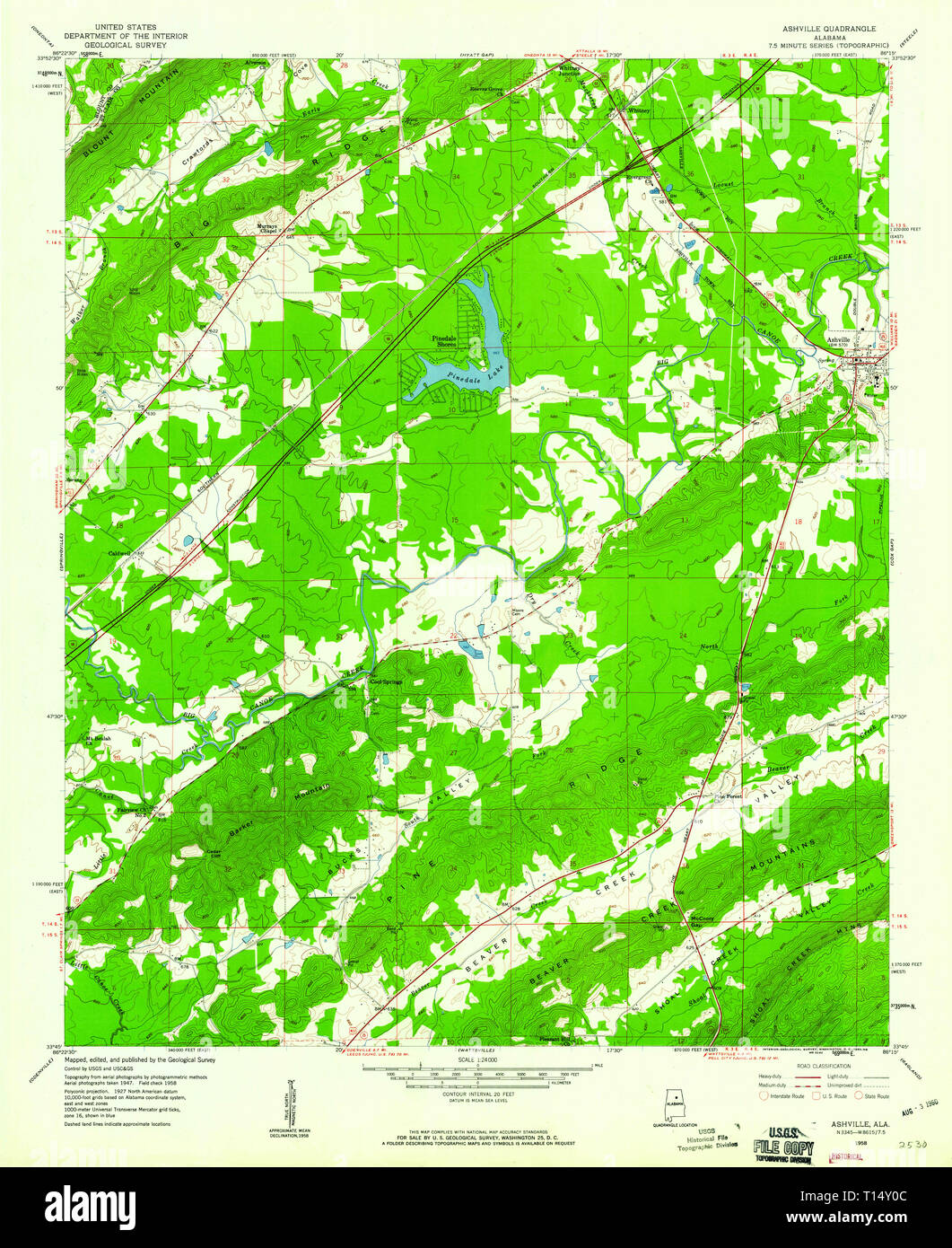 Map of ashville hi-res stock photography and images - Alamy