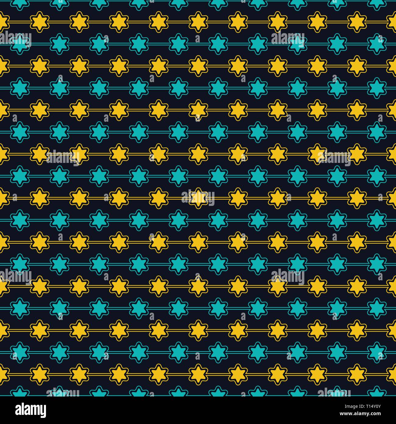 Seamless Pattern of Stars, Vector Seamless Geometry Pattern for ...