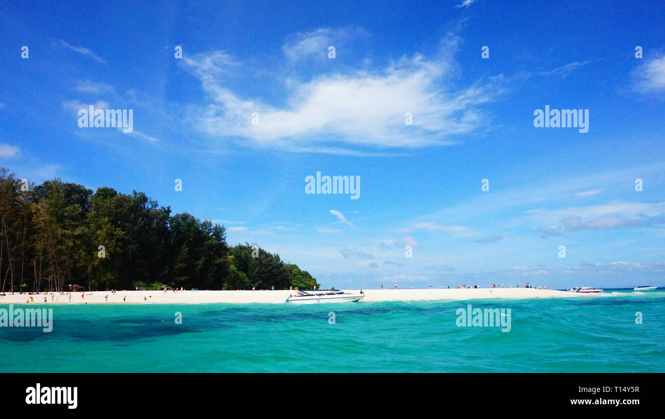 Maya Bay in Ko Phi Phi Le Island, Krabi Province of Thailand. South ...