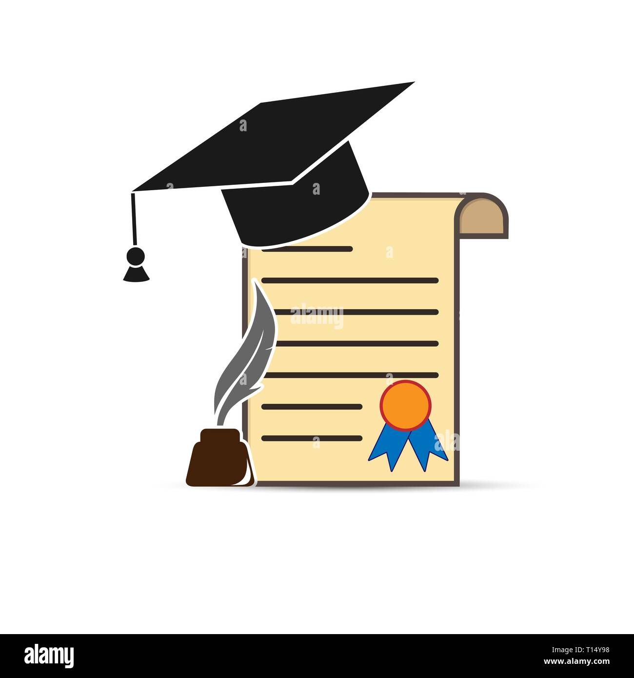 Diploma layout Stock Vector Images - Alamy