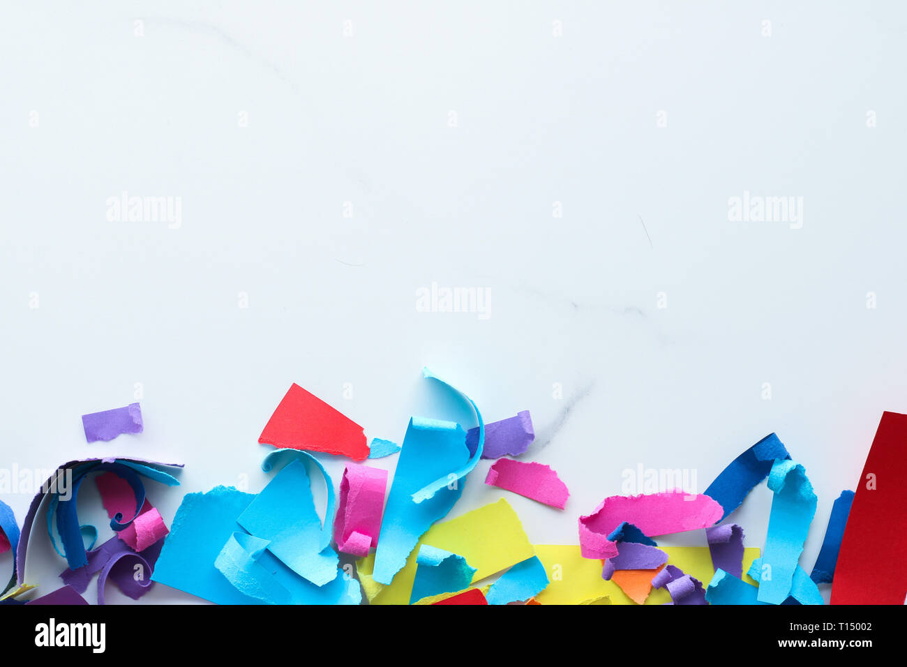Holiday decor, creative design and party concept - Paper confetti on ...