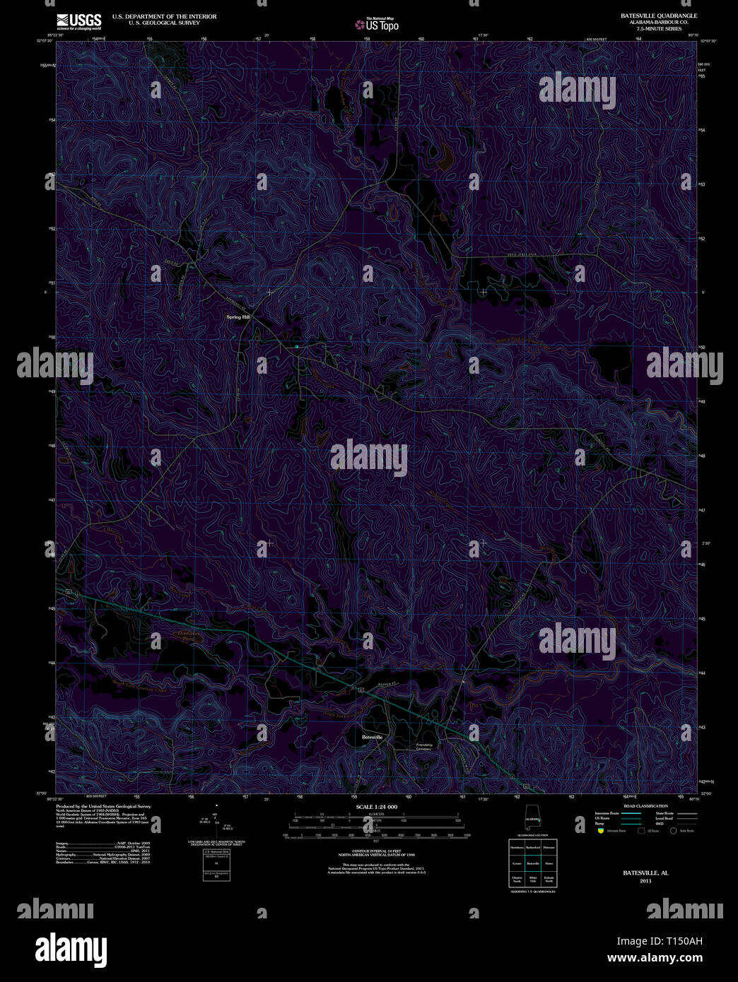 Map of batesville hi-res stock photography and images - Alamy