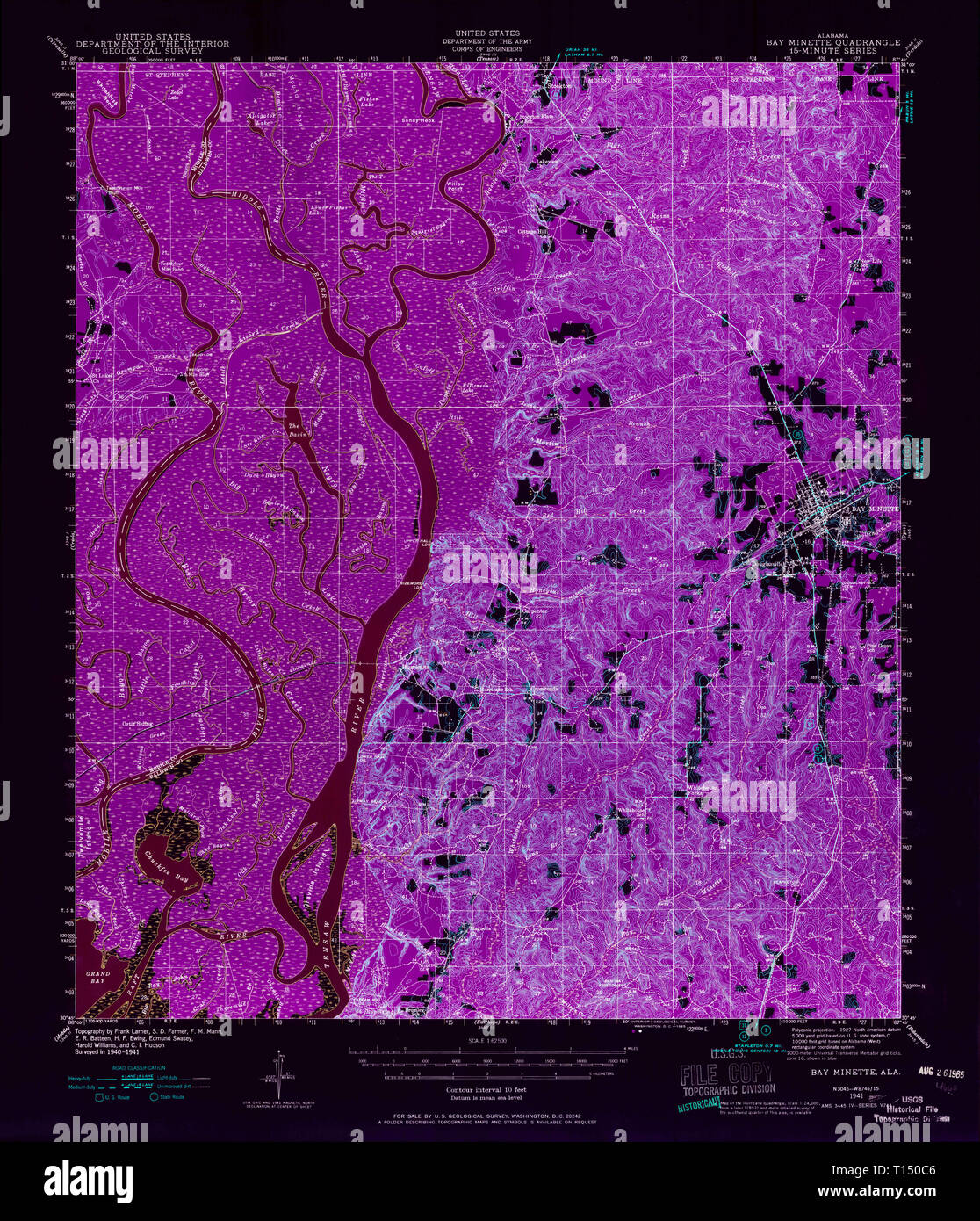 Bay minette alabama map hi-res stock photography and images - Alamy
