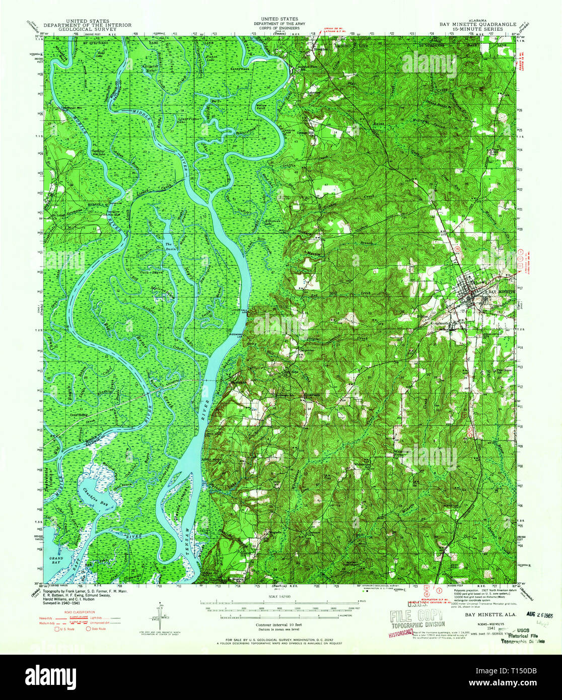 Map of bay minette hi-res stock photography and images - Alamy