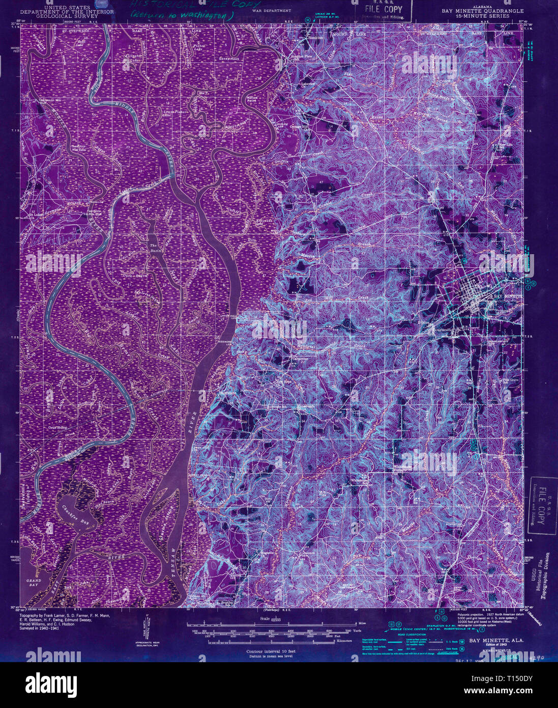 Bay minette alabama map hi-res stock photography and images - Alamy