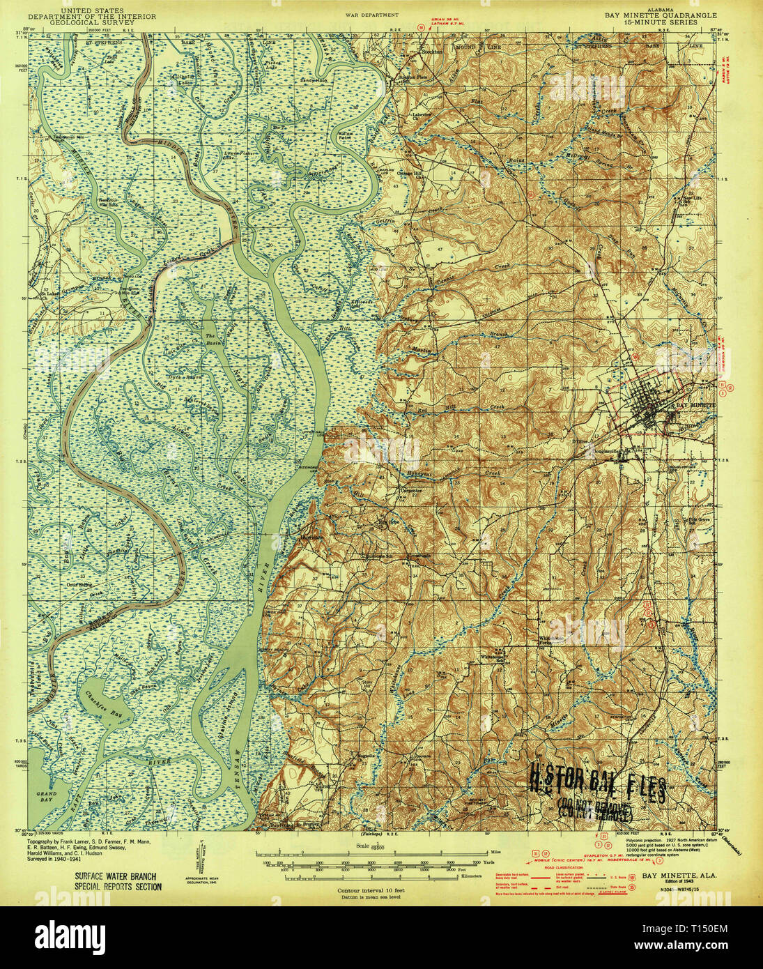 Bay minette map hi-res stock photography and images - Alamy