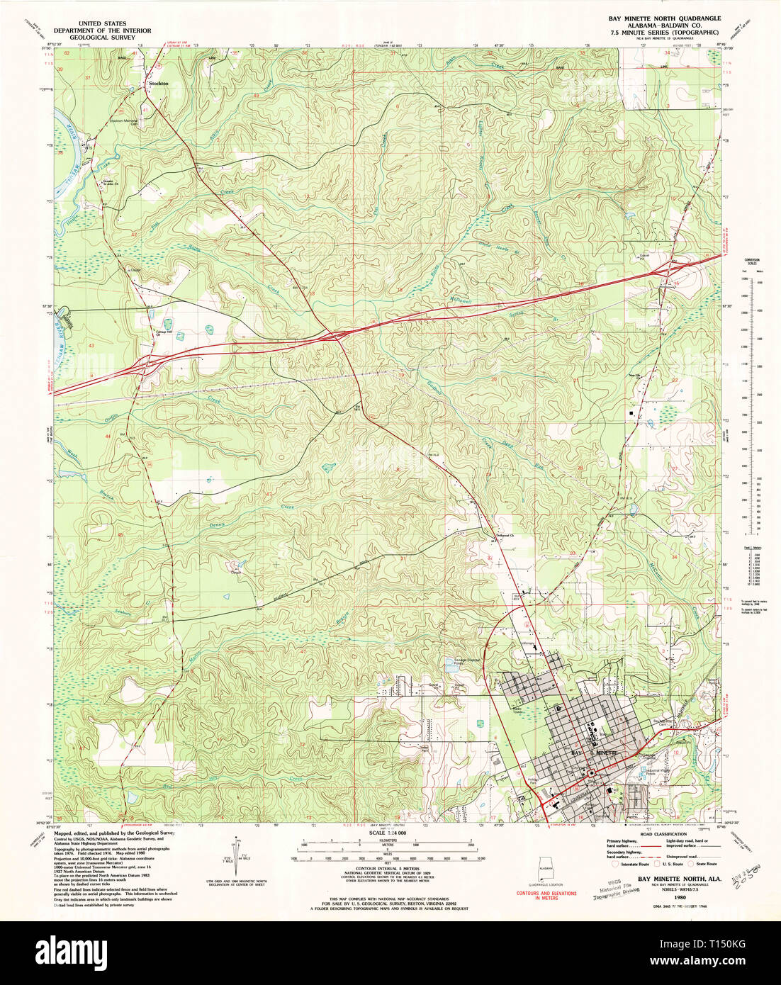 Map of bay minette hi-res stock photography and images - Alamy