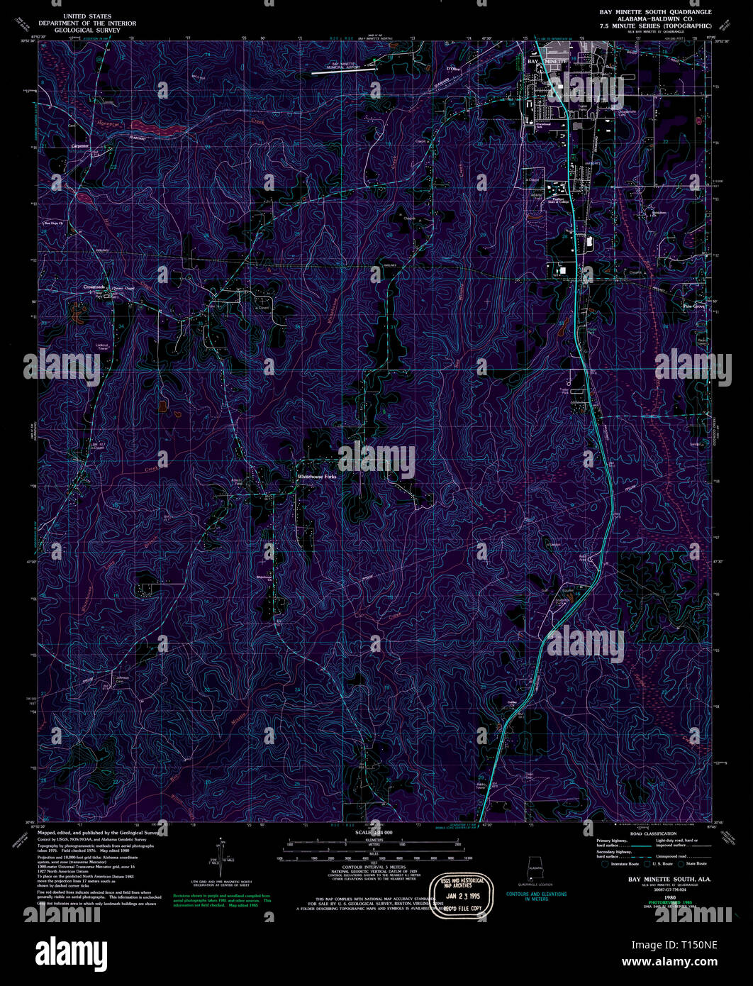Map of bay minette hi-res stock photography and images - Alamy
