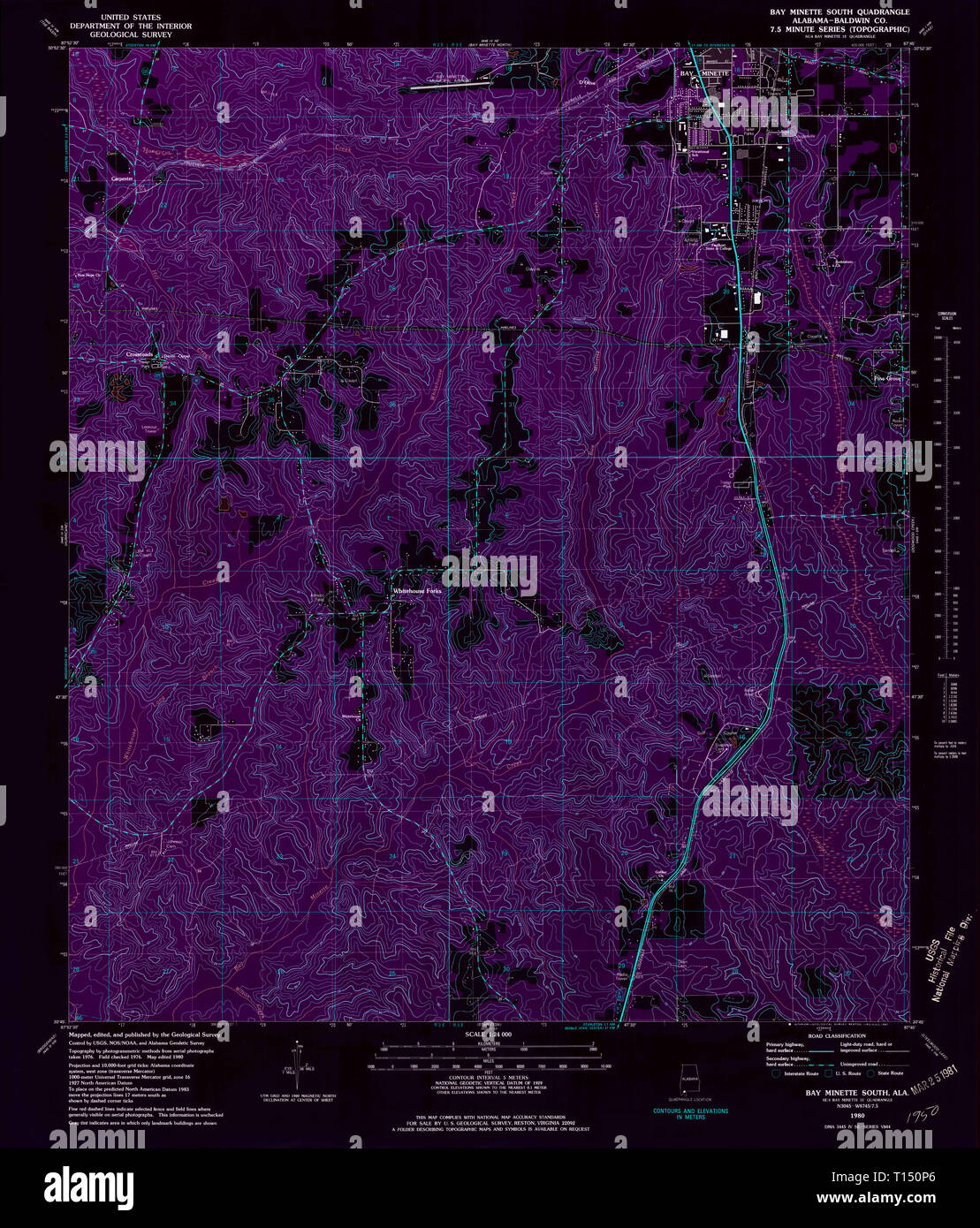 Map of bay minette hi-res stock photography and images - Alamy