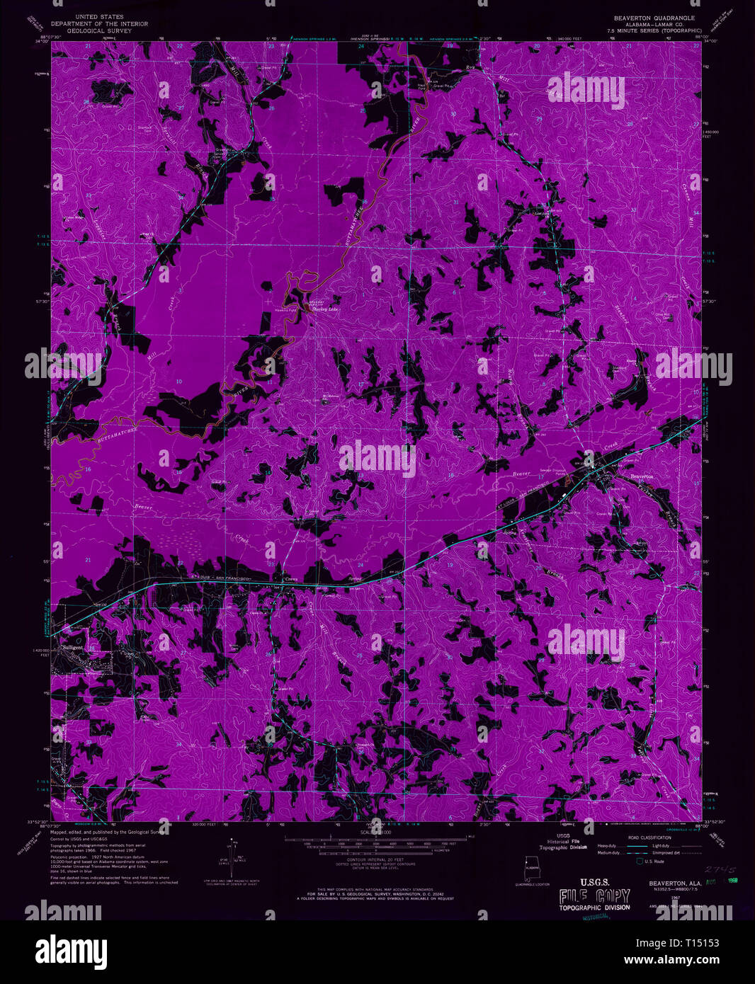 Map of beaverton hi-res stock photography and images - Alamy