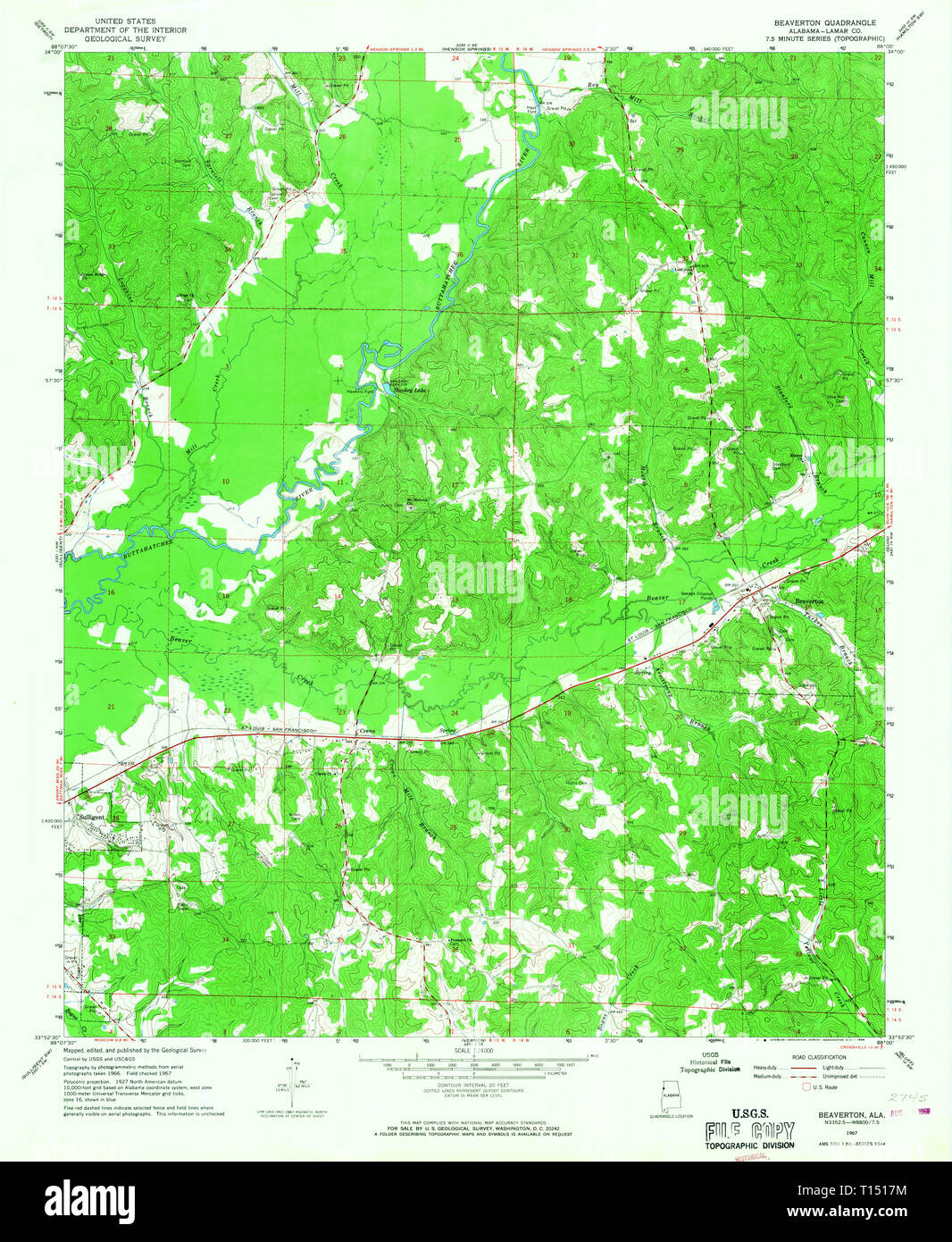 Map of beaverton hi-res stock photography and images - Alamy