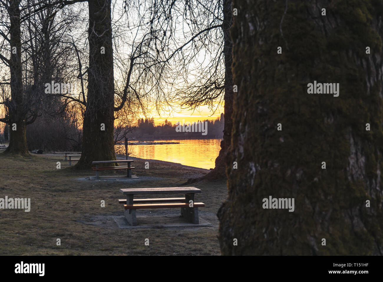 Beautiful picnic tables hi-res stock photography and images - Alamy