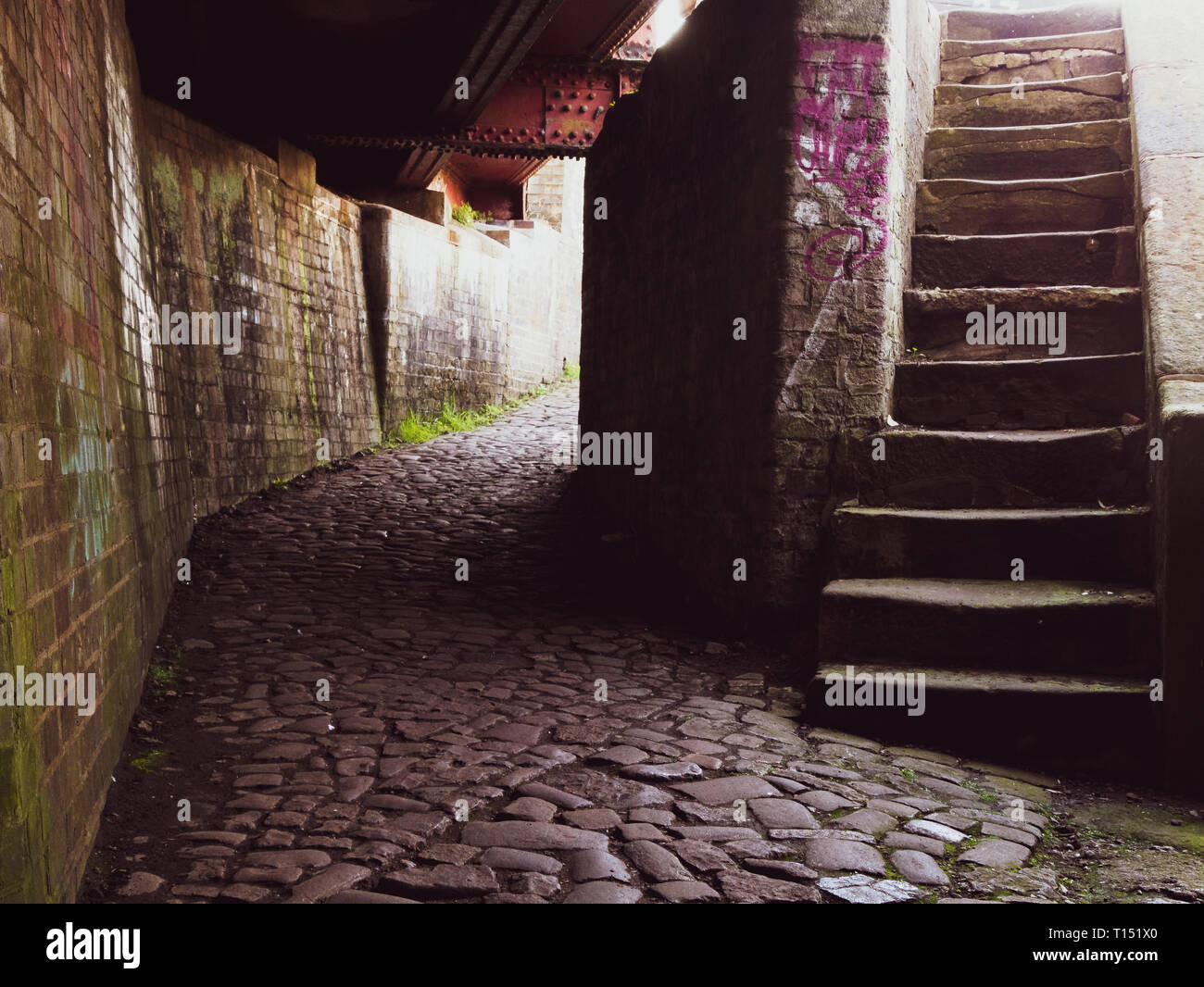Under railway bridge by the Trent and Mersey canal, Etruria, Stoke-on ...