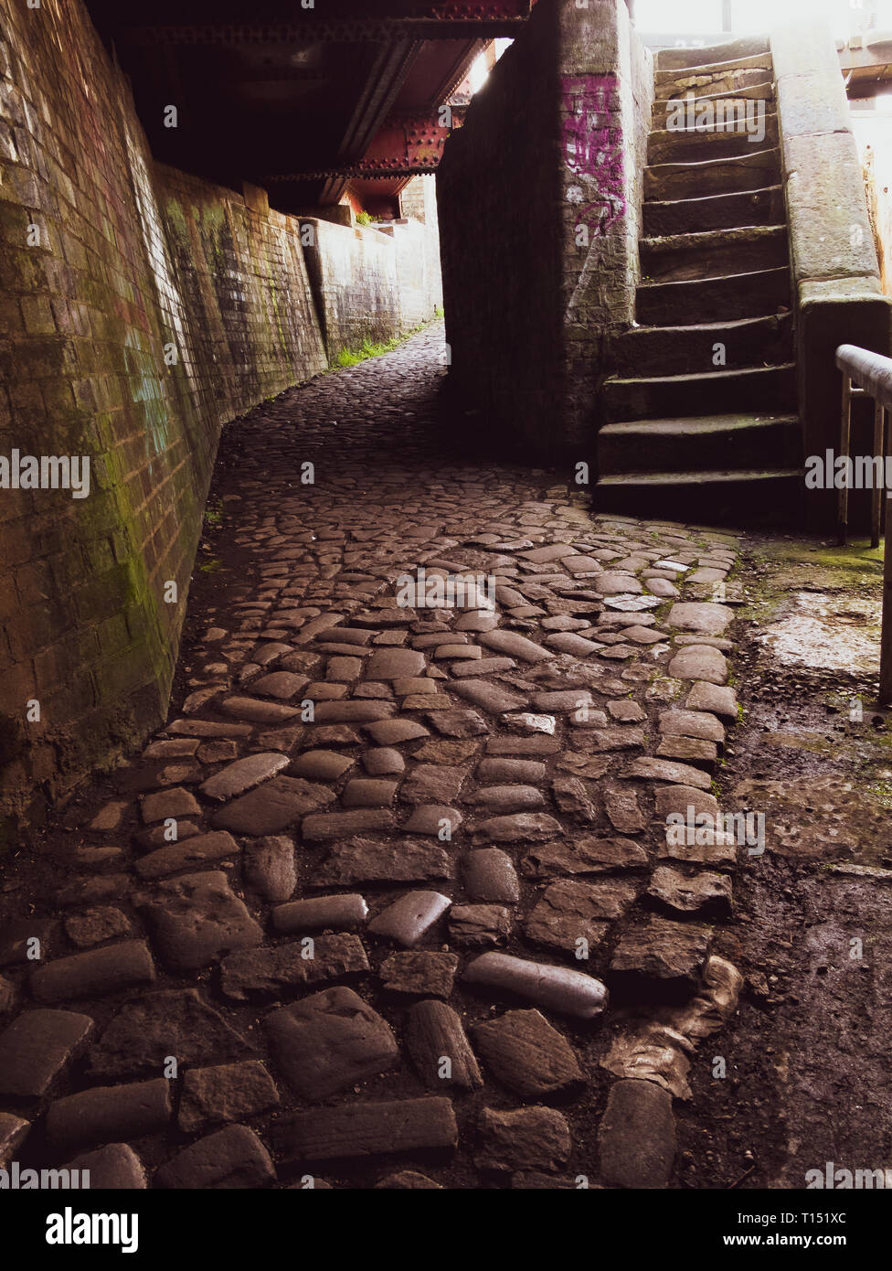 Under railway bridge by the Trent and Mersey canal, Etruria, Stoke-on ...