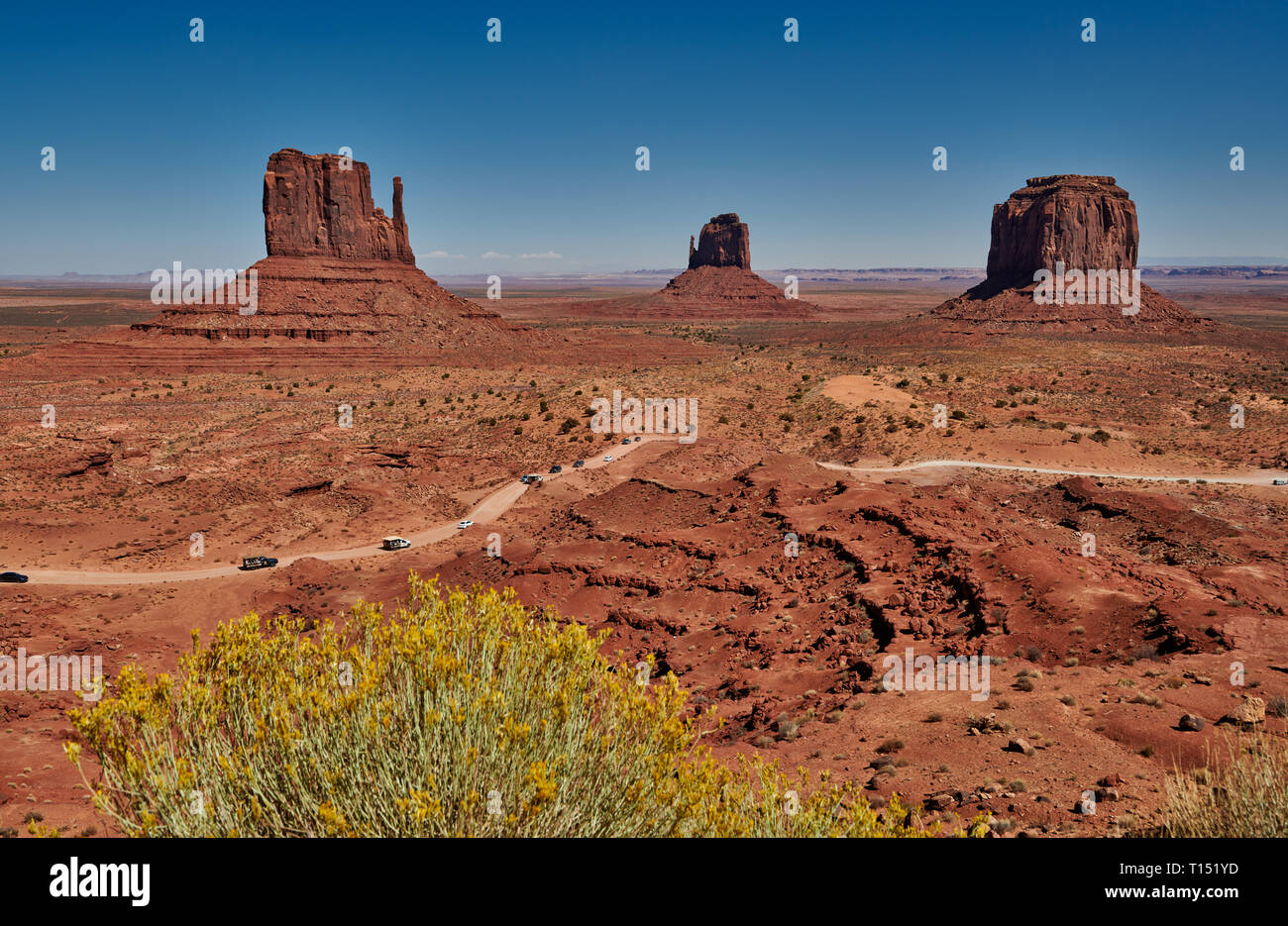 the Mittens, Monument Valley, Arizona, USA, North America Stock Photo ...