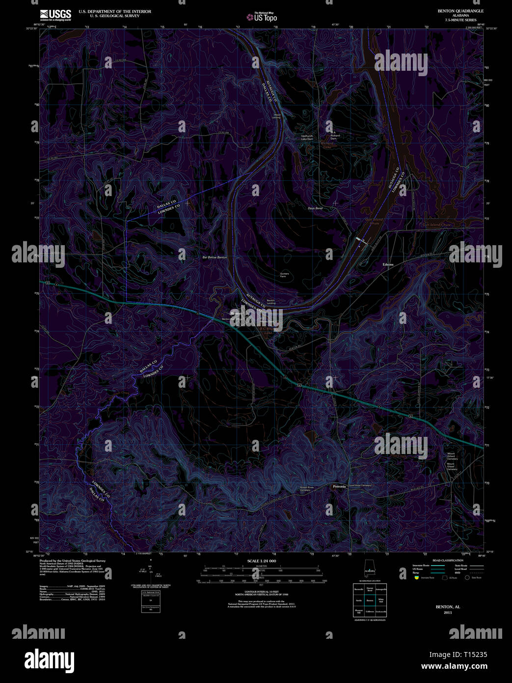 Benton map hi-res stock photography and images - Alamy