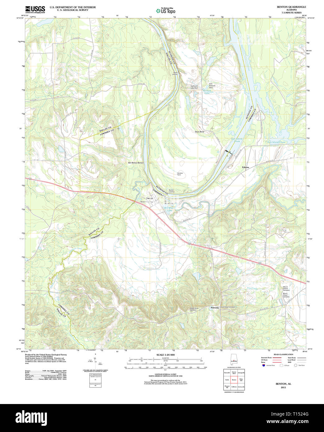 Benton map hi-res stock photography and images - Alamy