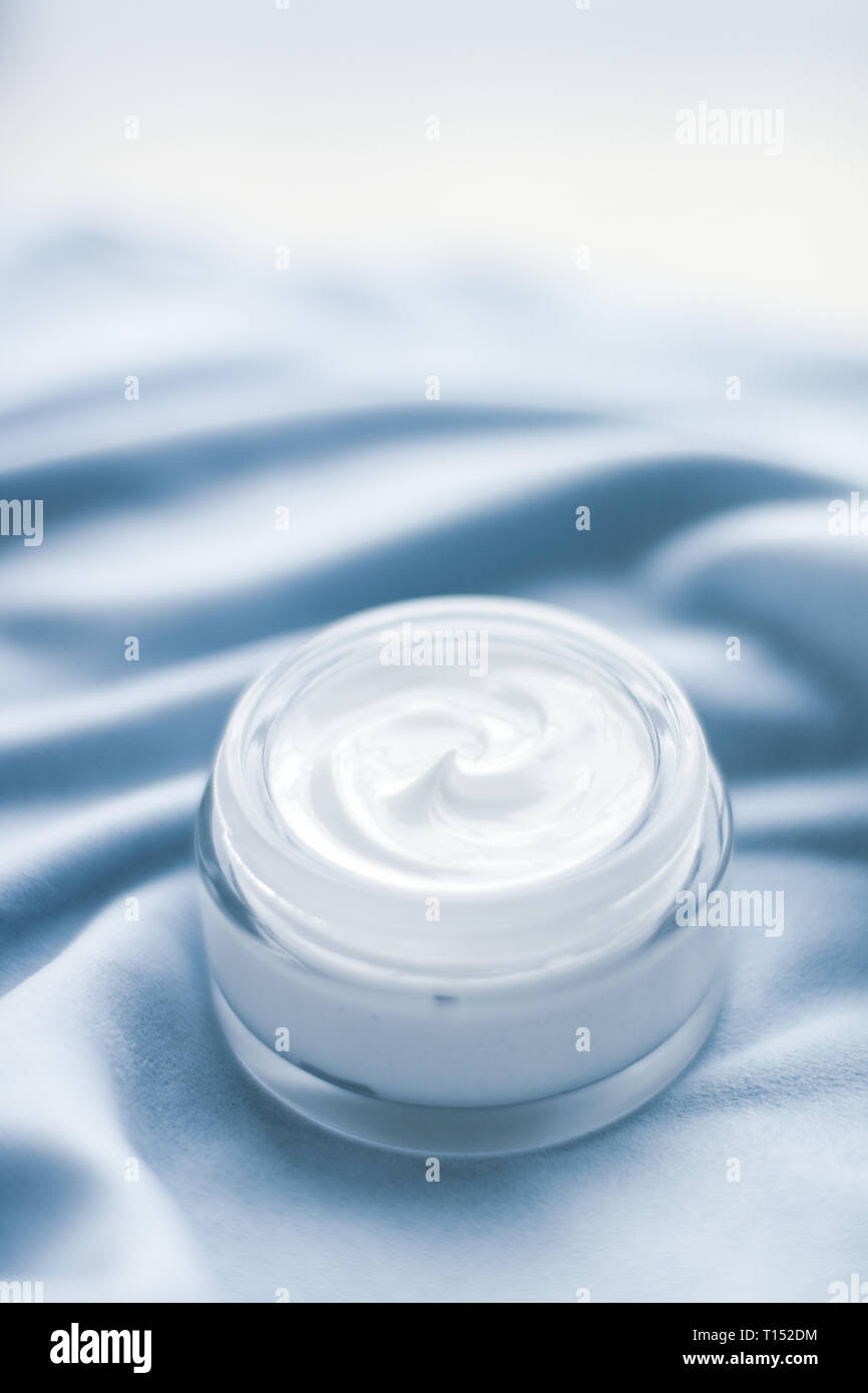 Beauty, anti-age cosmetics and skincare concept - Luxury face cream jar ...