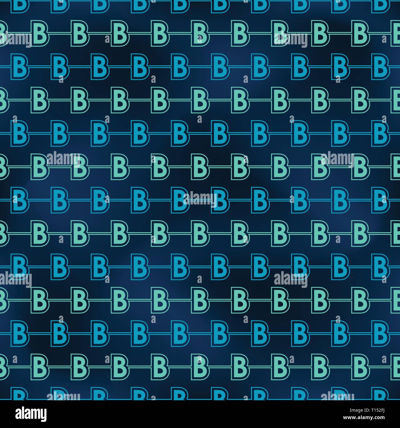 Vector seamless pattern of alphabet letter B Stock Vector Image & Art ...