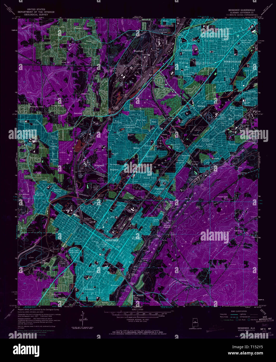 Bessemer alabama map hi-res stock photography and images - Alamy