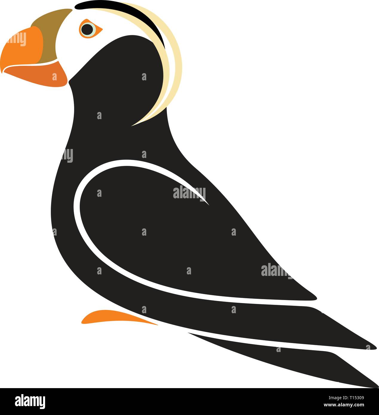 Puffin flying Stock Vector Images - Alamy