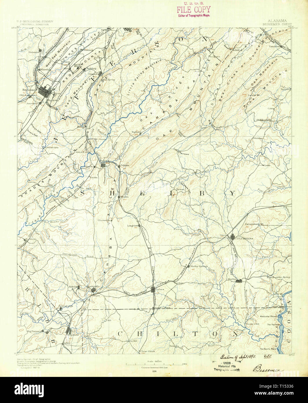 Bessemer map hi-res stock photography and images - Alamy