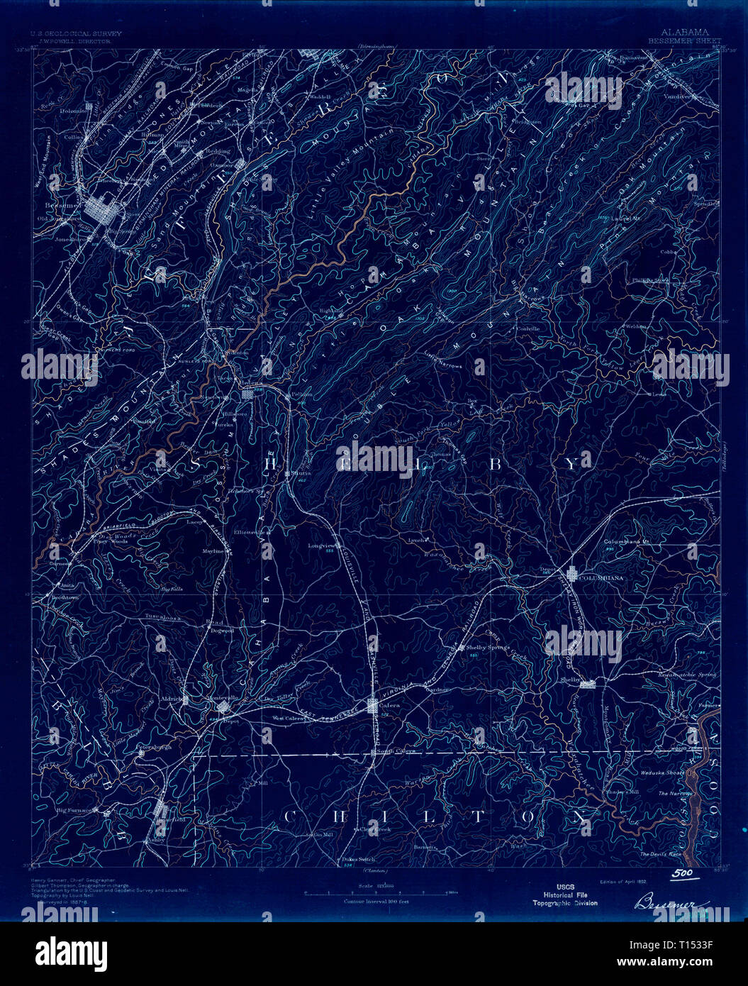 Map of bessemer hi-res stock photography and images - Alamy