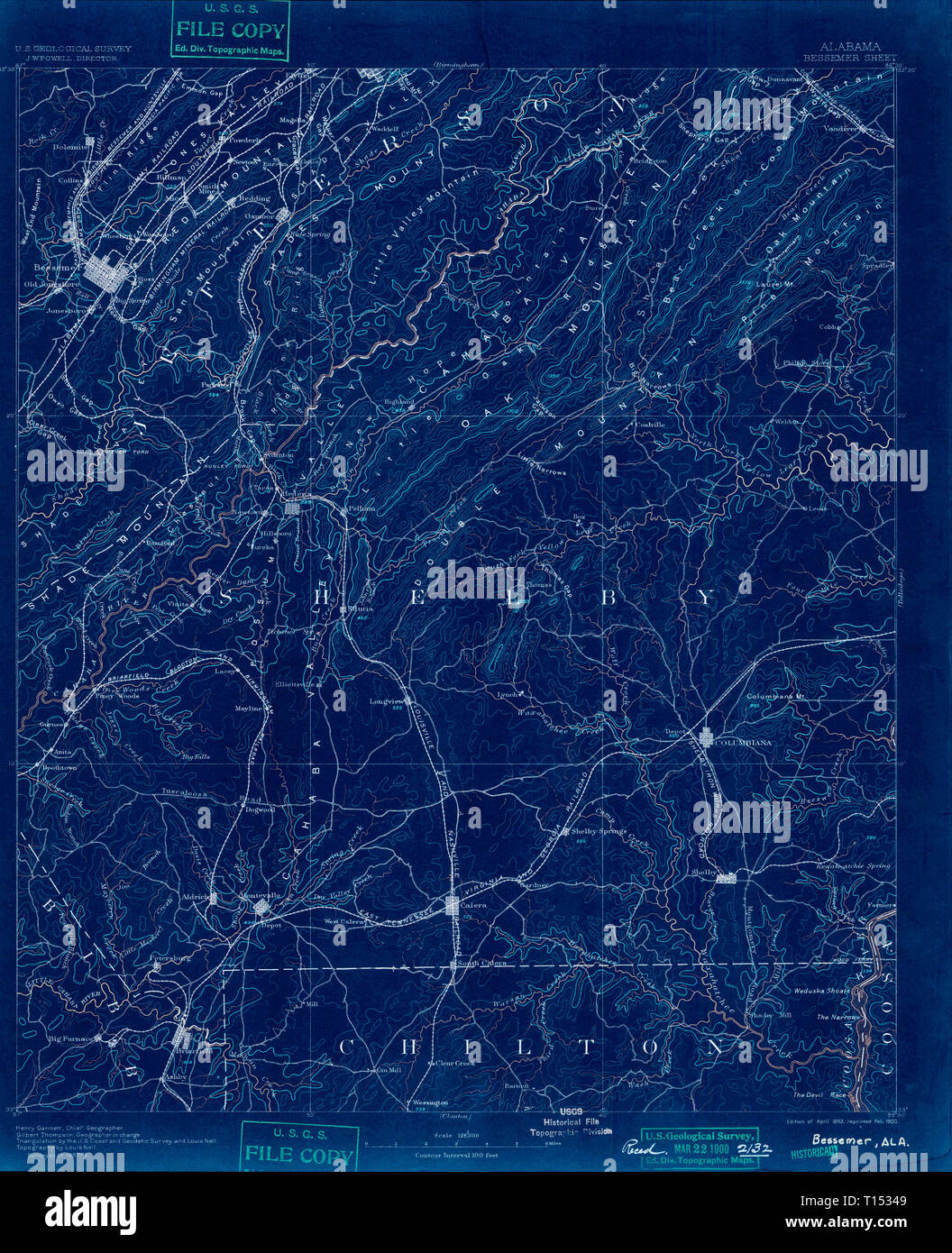 Map of bessemer hi-res stock photography and images - Alamy