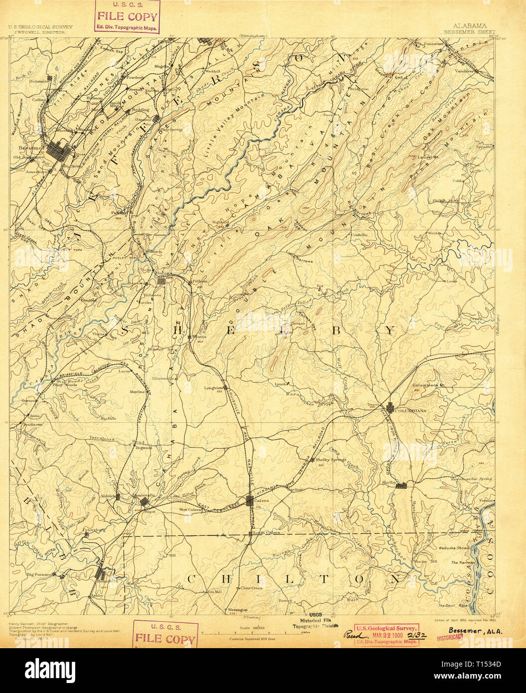 Map Of Bessemer High Resolution Stock Photography and Images - Alamy