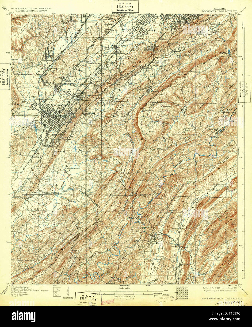 Bessemer alabama map hi-res stock photography and images - Alamy