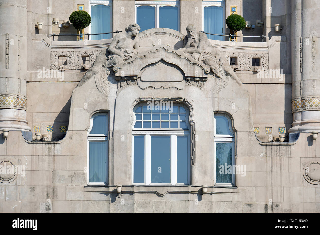 Four Seasons Hotel Gresham Palace, Gresham-palota, Budapest, Magyarország Stock Photo - Alamy