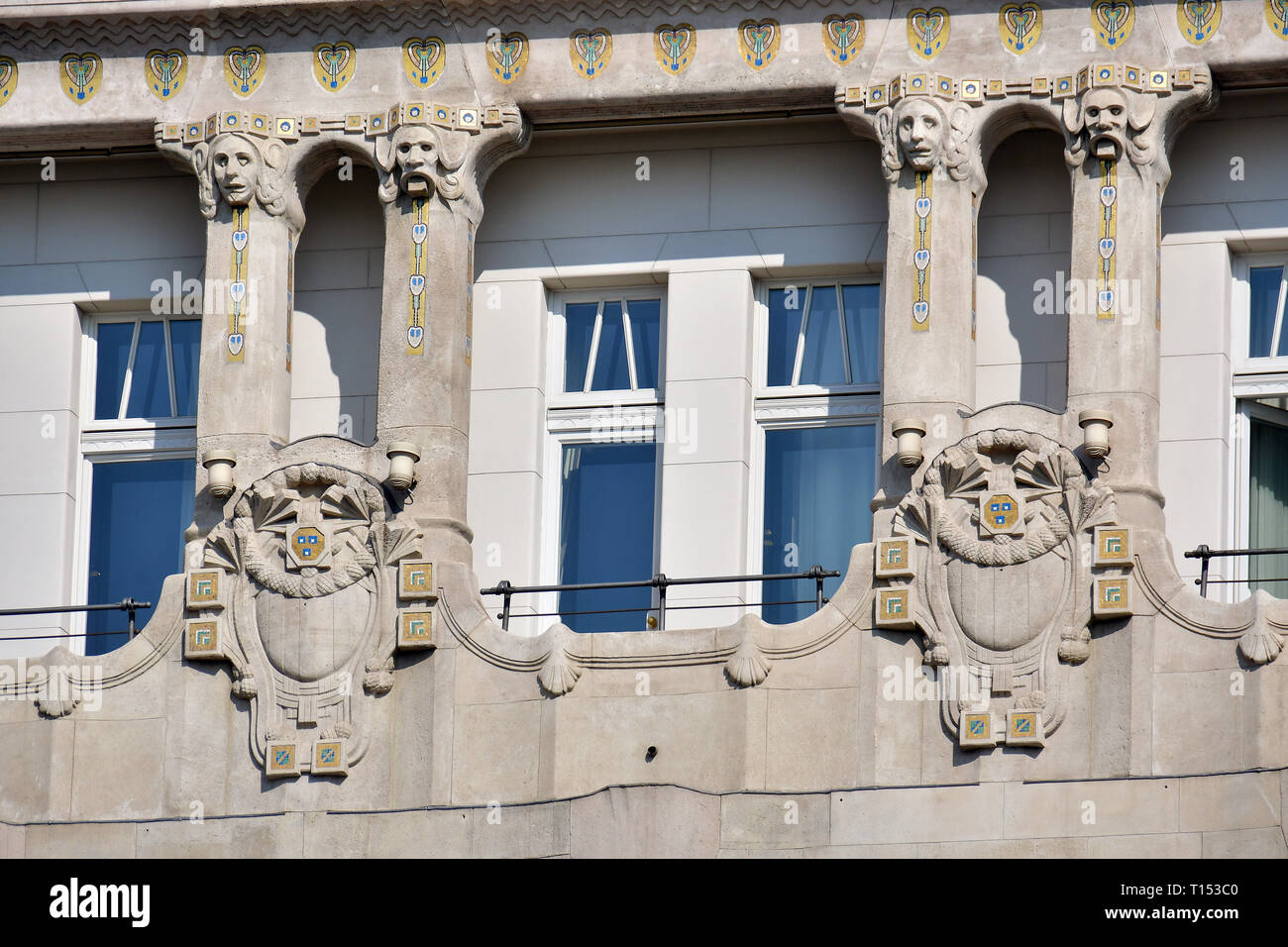 Four Seasons Hotel Gresham Palace, Gresham-palota, Budapest, Magyarország Stock Photo - Alamy