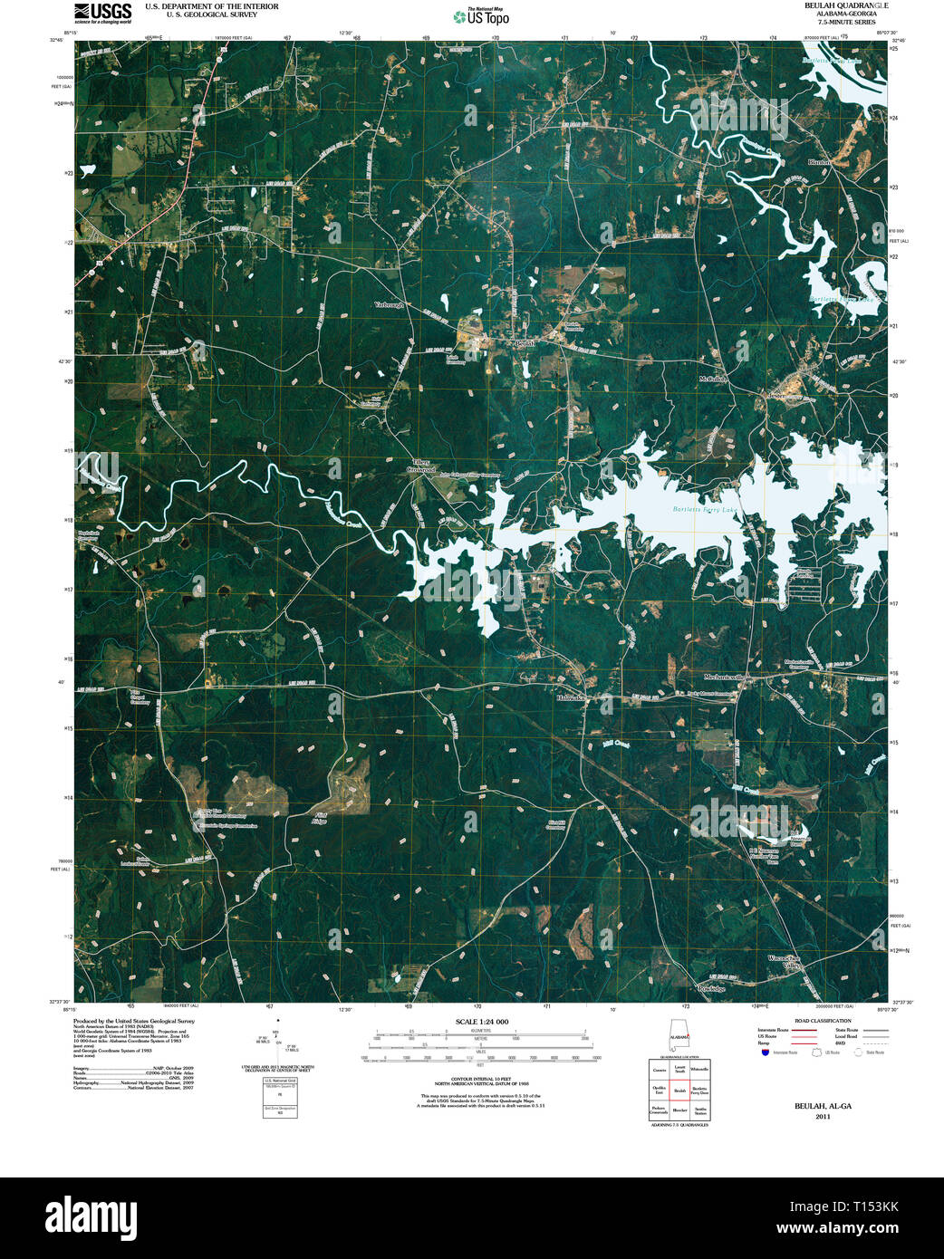 Map of beulah hi-res stock photography and images - Alamy