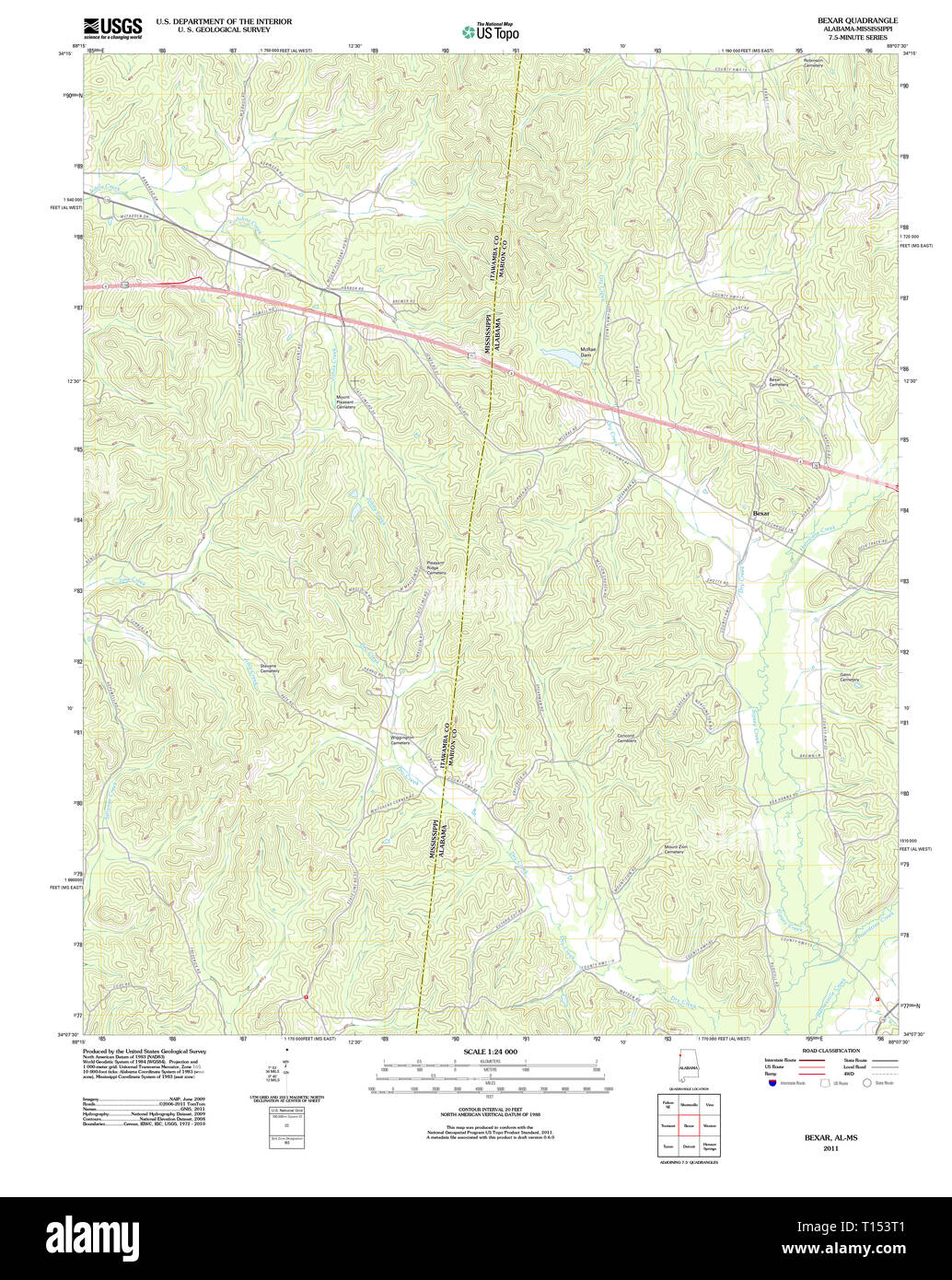 Bexar map hi-res stock photography and images - Alamy