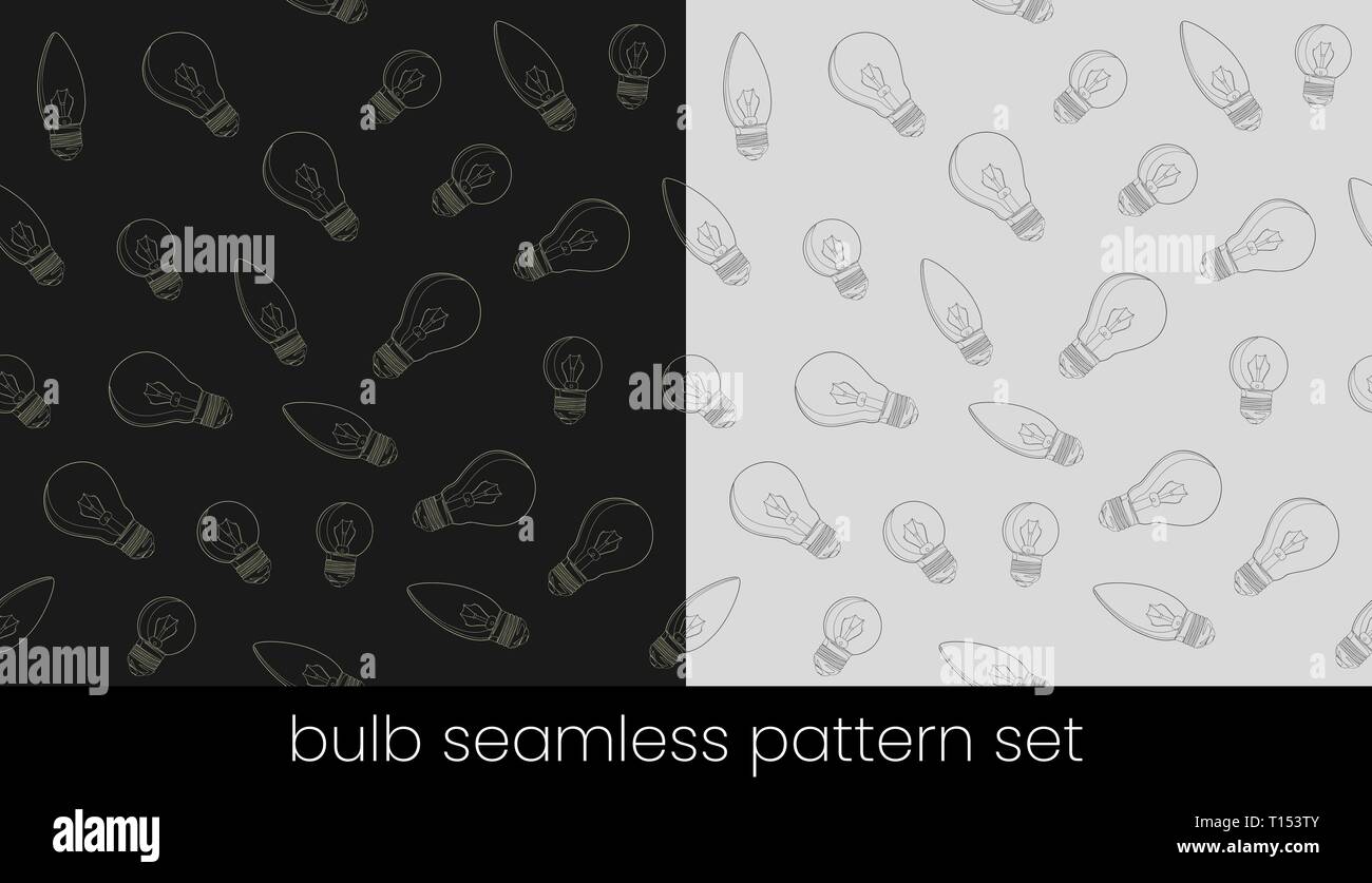 Seamless light bulb pattern hi-res stock photography and images - Alamy